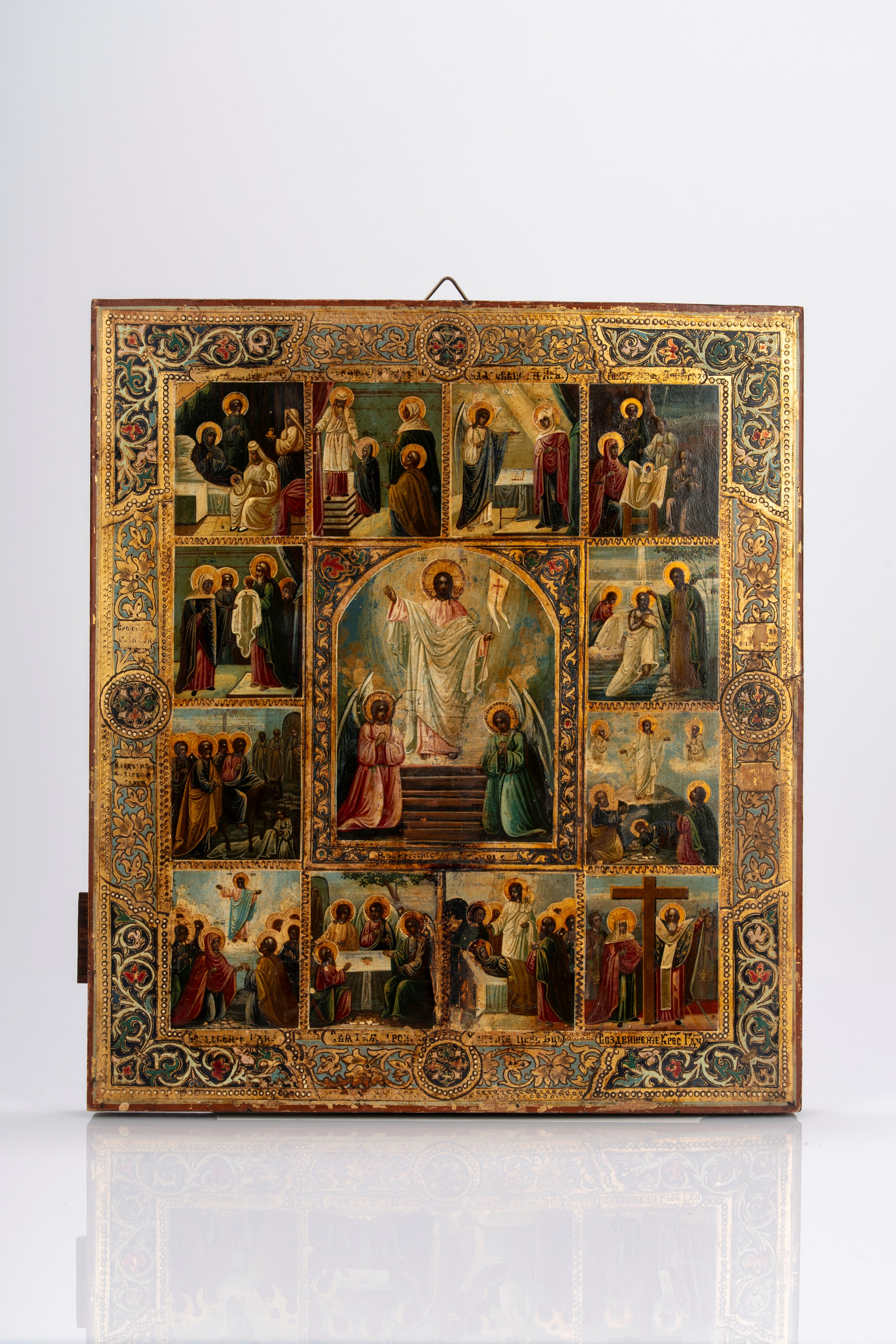 Icon depicting the Twelve Great Feasts, Russia, 19th century | Orthodox ...