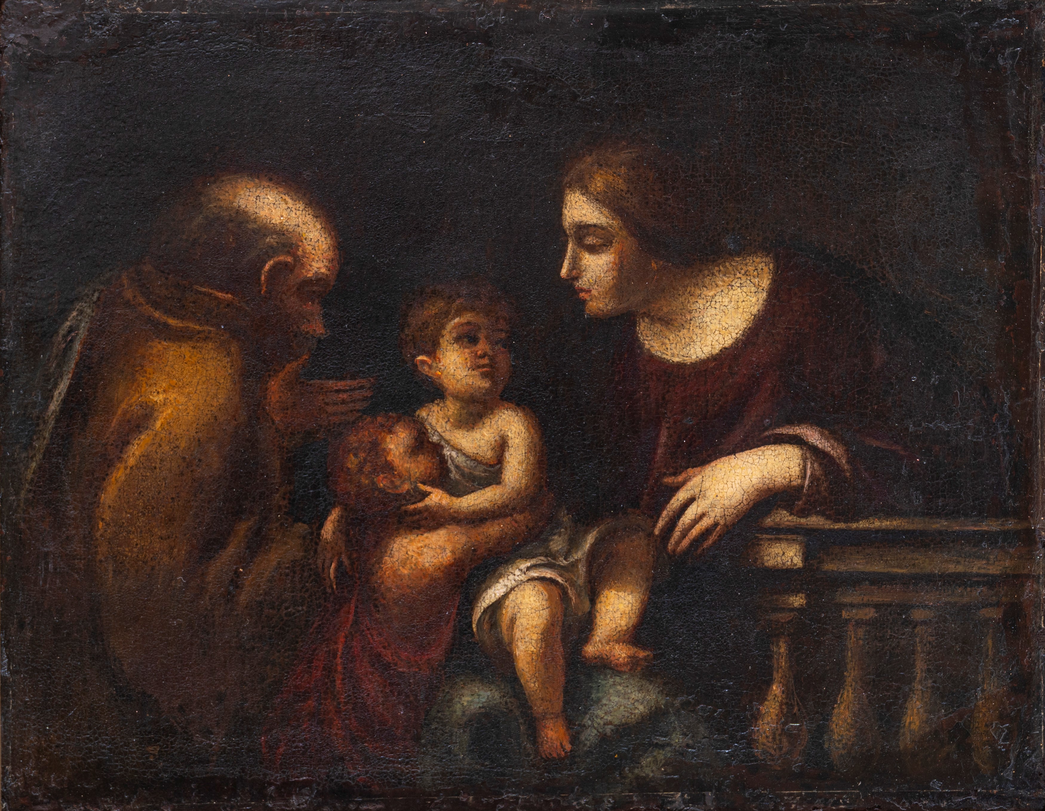 Imitatore di Annibale Carracci - Holy Family with St. John the Baptist ...