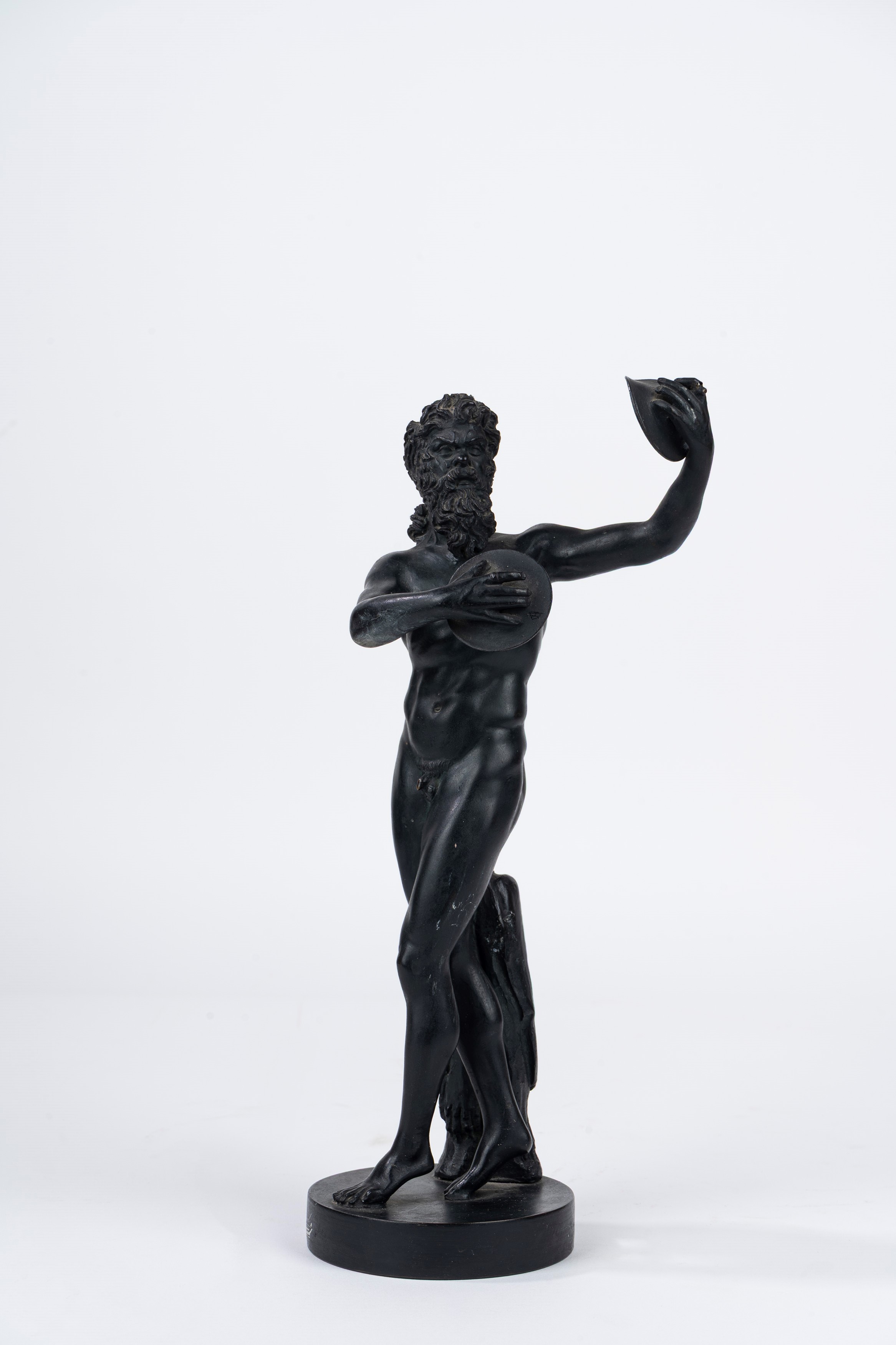 Bronze sculpture depicting a dancing satyr | Charms of Art | Finarte ...