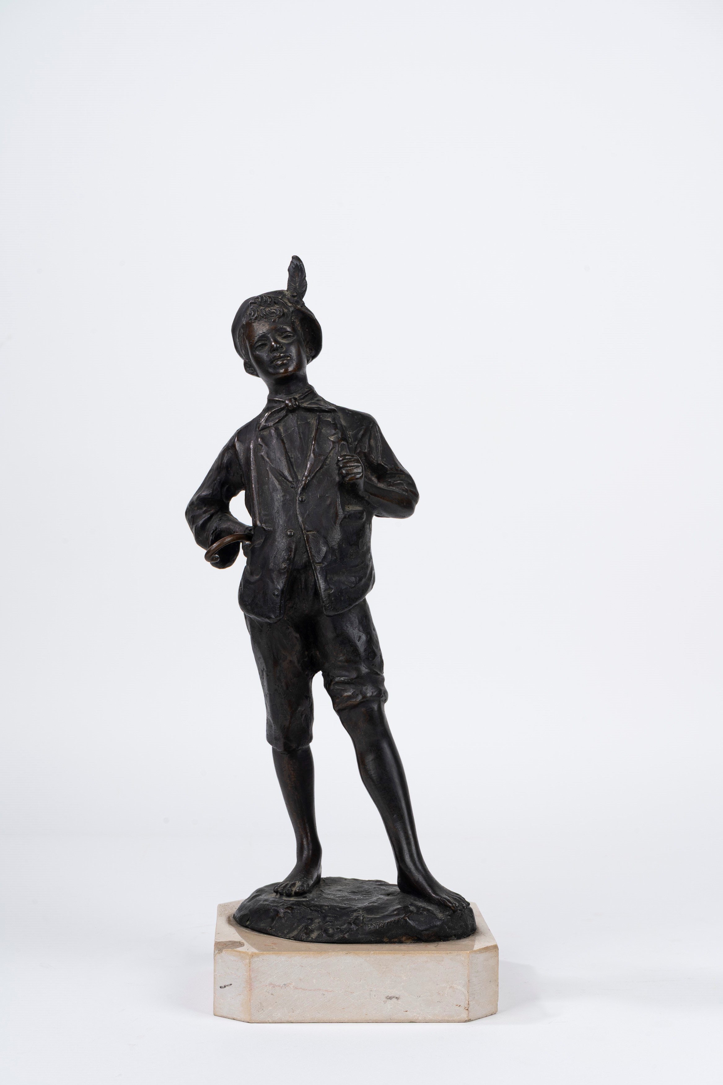 Guido Cacciapuoti - Boy with a stick | Charms of Art | Finarte, casa d'aste