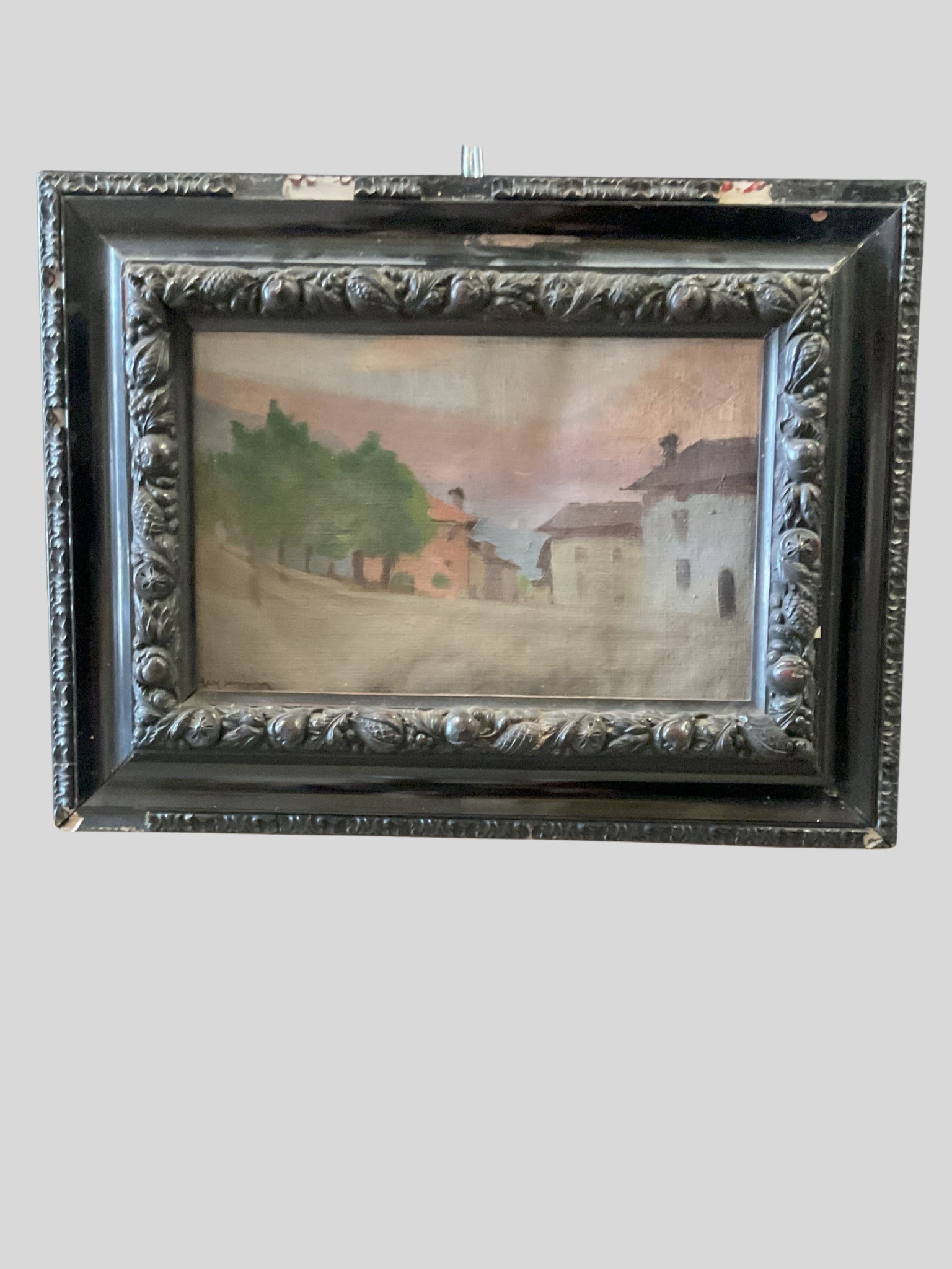 Vittorio Manini - Borgo bergamasco | Easy Collecting: Figurative Art ...