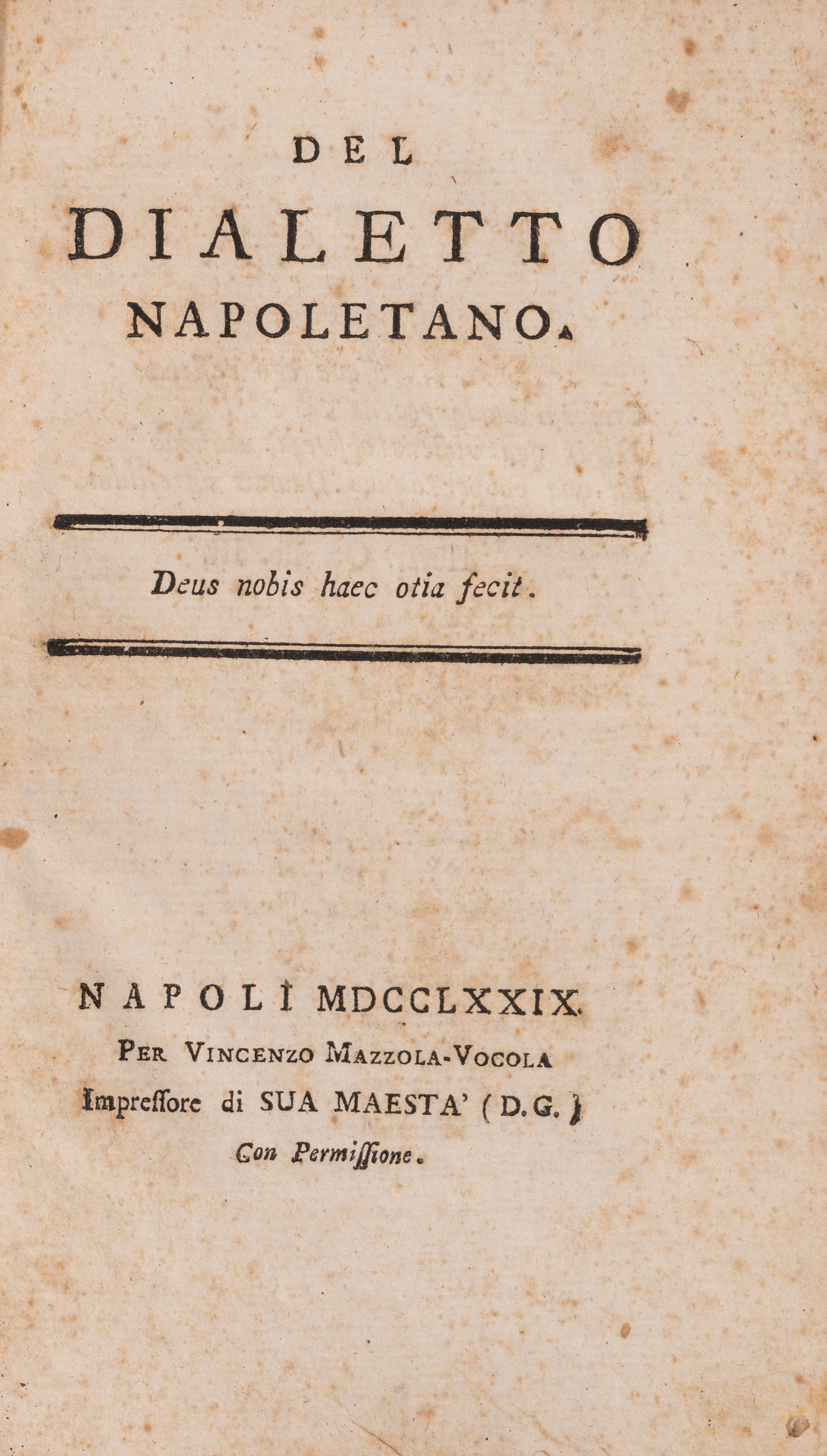Dialetto napoletano - Galiani, Ferdinando - Of the Neapolitan dialect ...