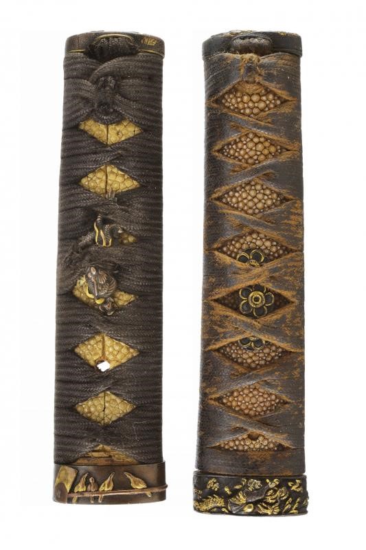 A lot of two tsuka for wakizashi Edo Period (1603-1867) | Fine Antique ...