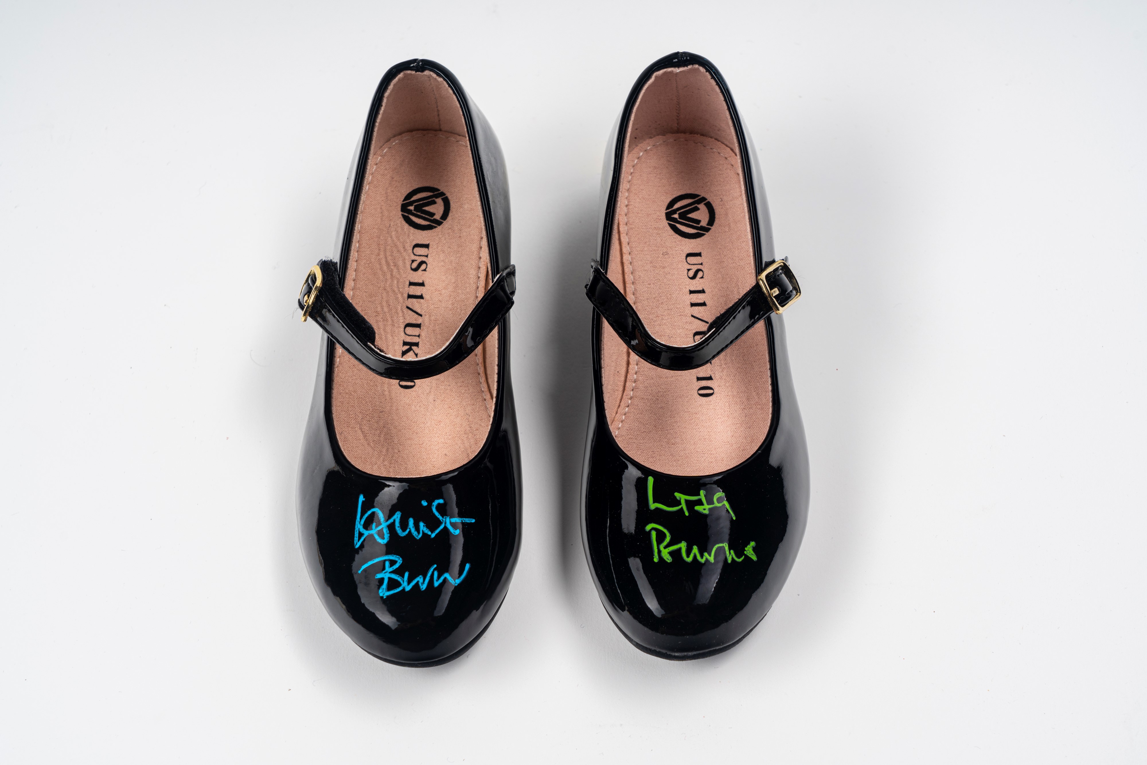 Lisa & Louise Burns - Lisa & Louise Burns – Signed shoes - The Shining ...