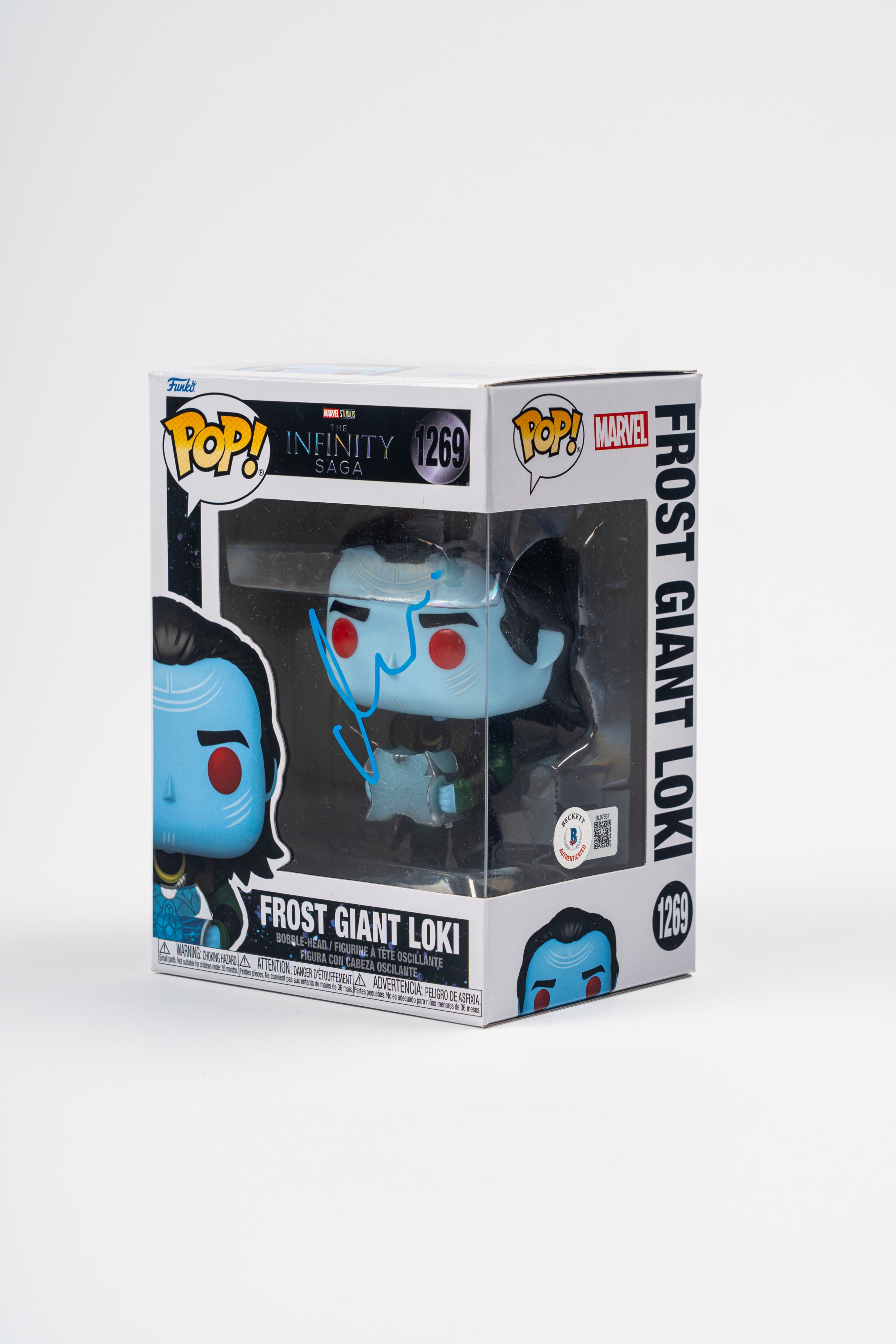 Matt Damon - Matt Damon - Autographed Funko Pop - Frost Giant Loki ...