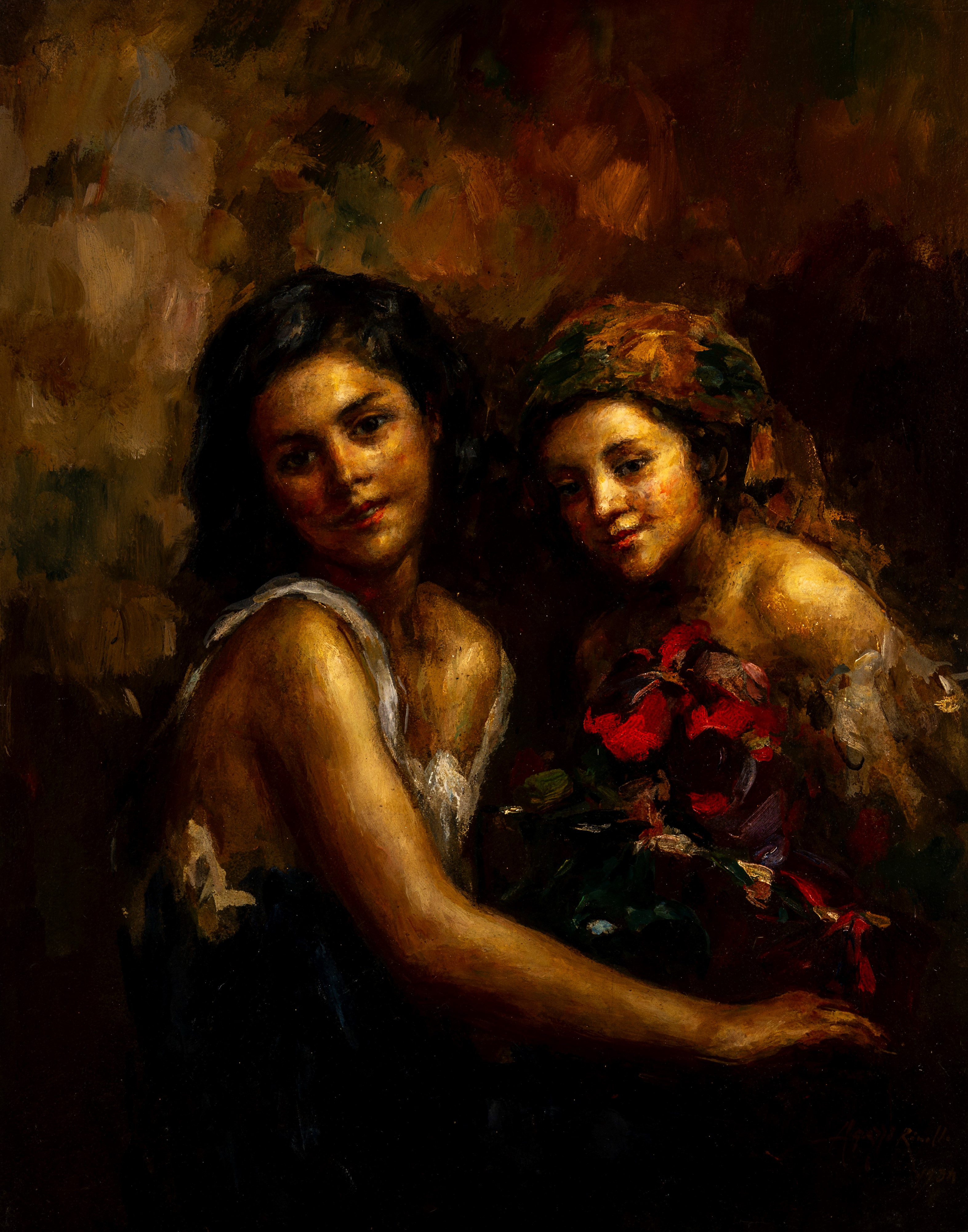 Rinaldo Agazzi - Girls | 19th and Early 20th Century Art | Finarte ...