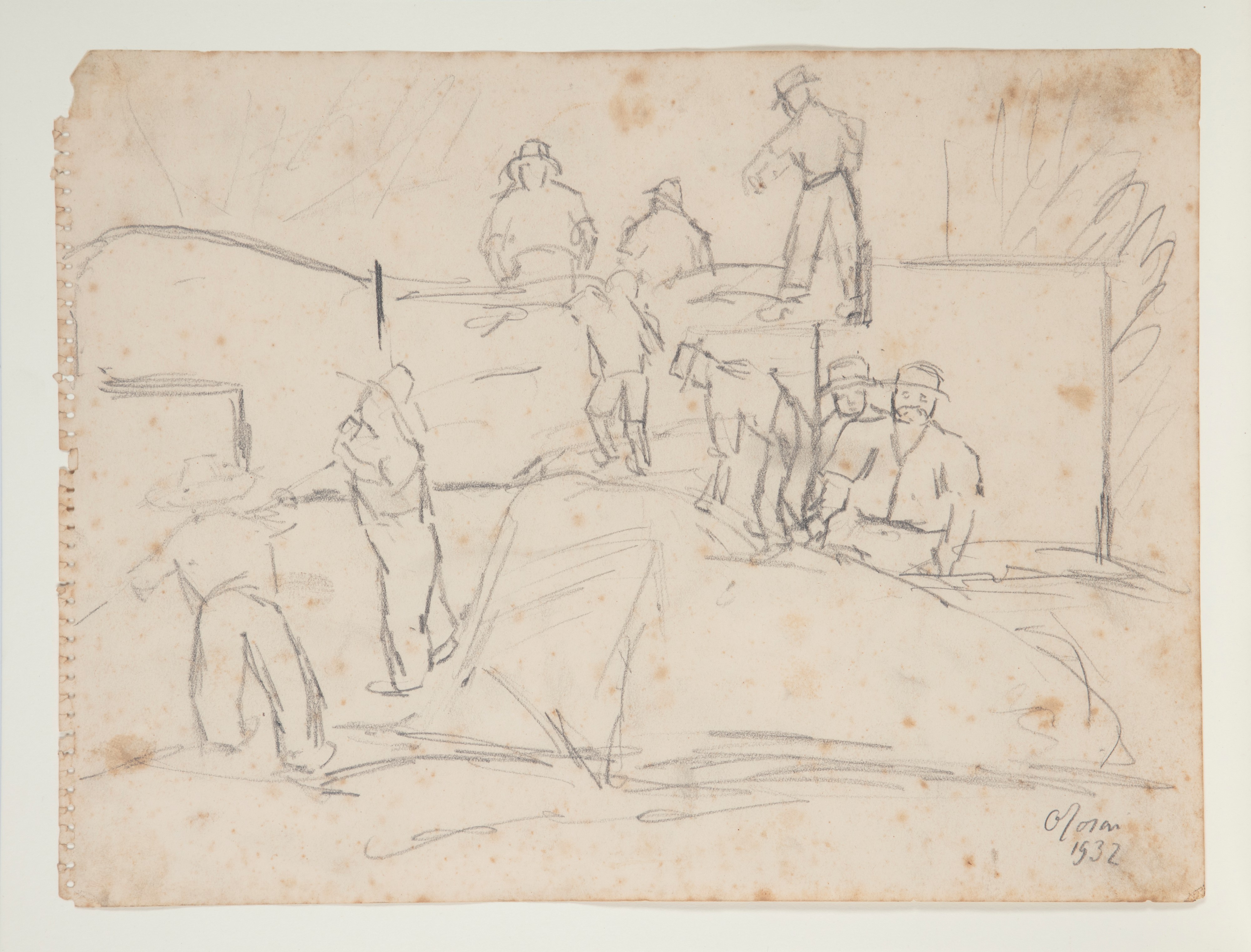 Ottone Rosai - Operai al lavoro 1932 | Curiosities for a Collection ...