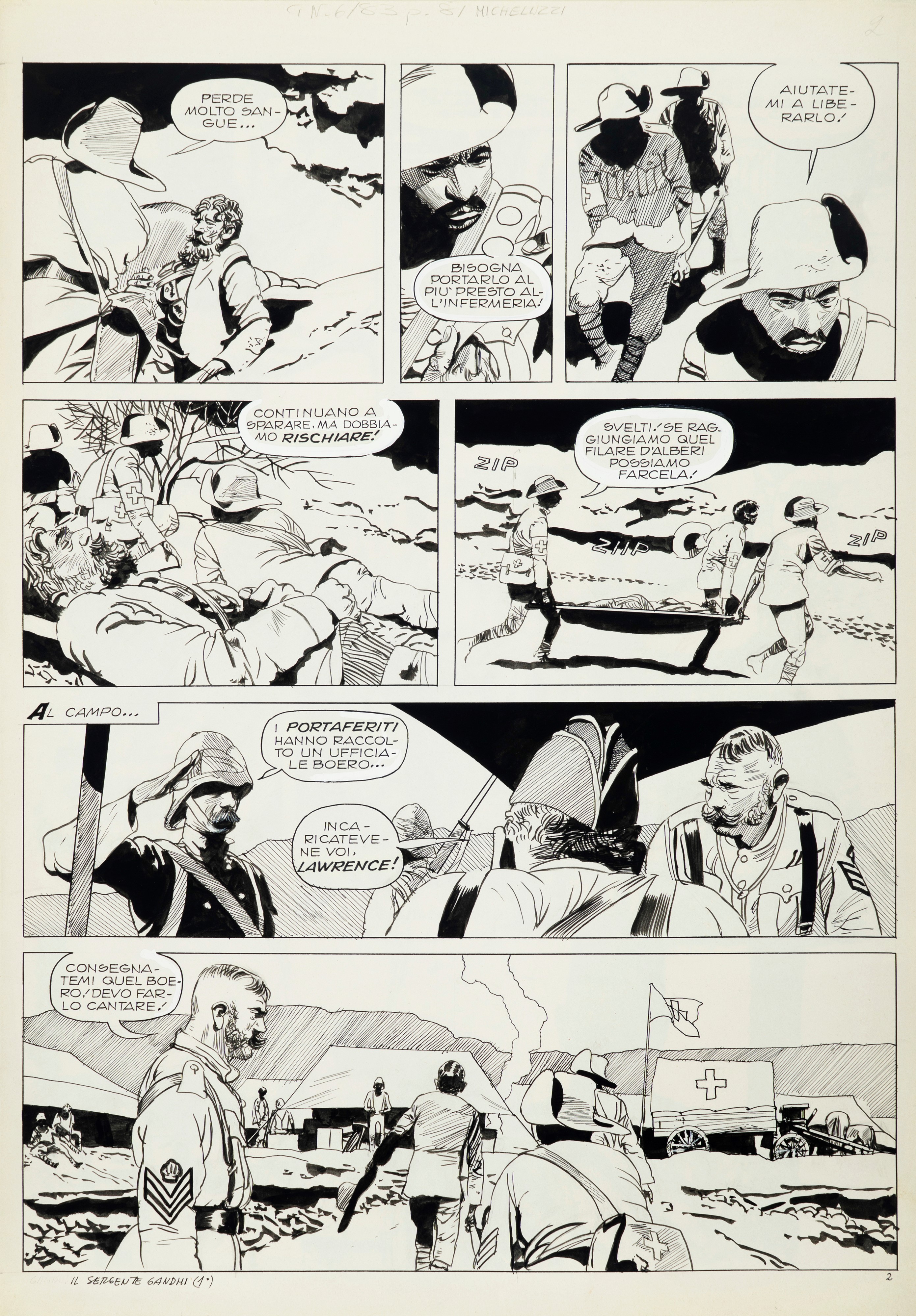 Attilio Micheluzzi - Il sergente Gandhi 1983 | Fumetti: Tavole e ...