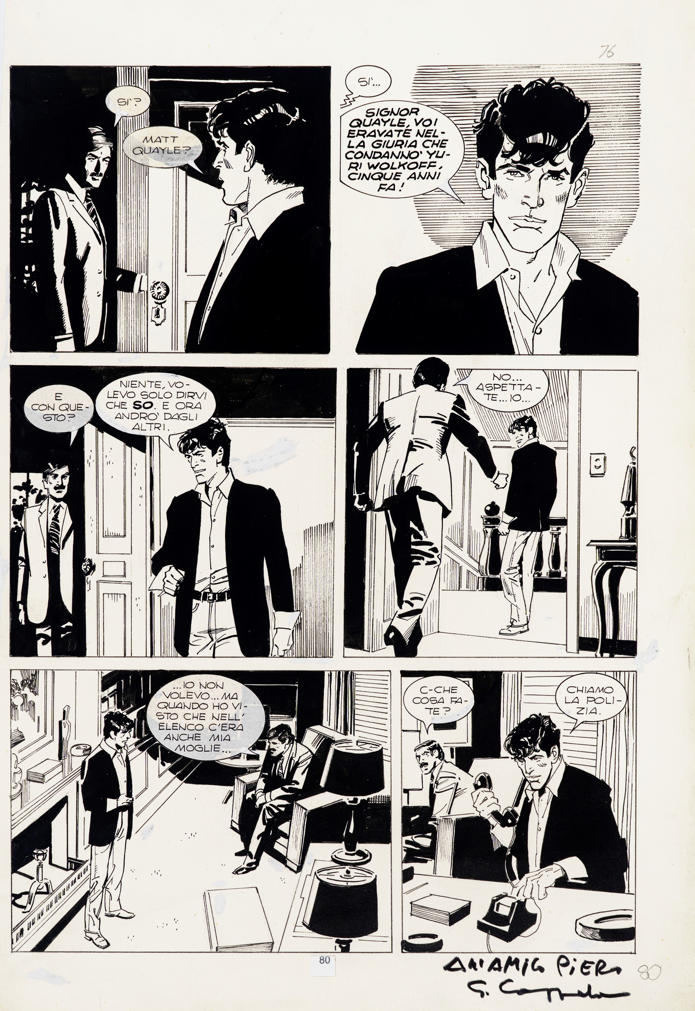 Gianluigi Coppola - Dylan Dog - Il Marchio Rosso 1991 | Original Comic Arts | Finarte, casa d'aste