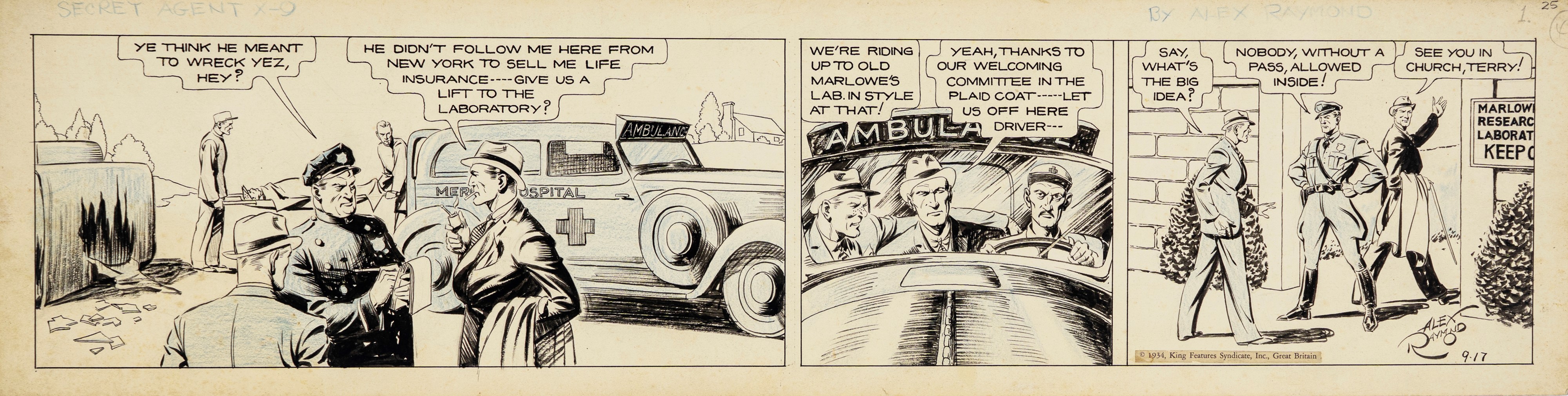 Alex Raymond - Secret Agent X-9 - Mystery of the Silent Guns 1934 ...