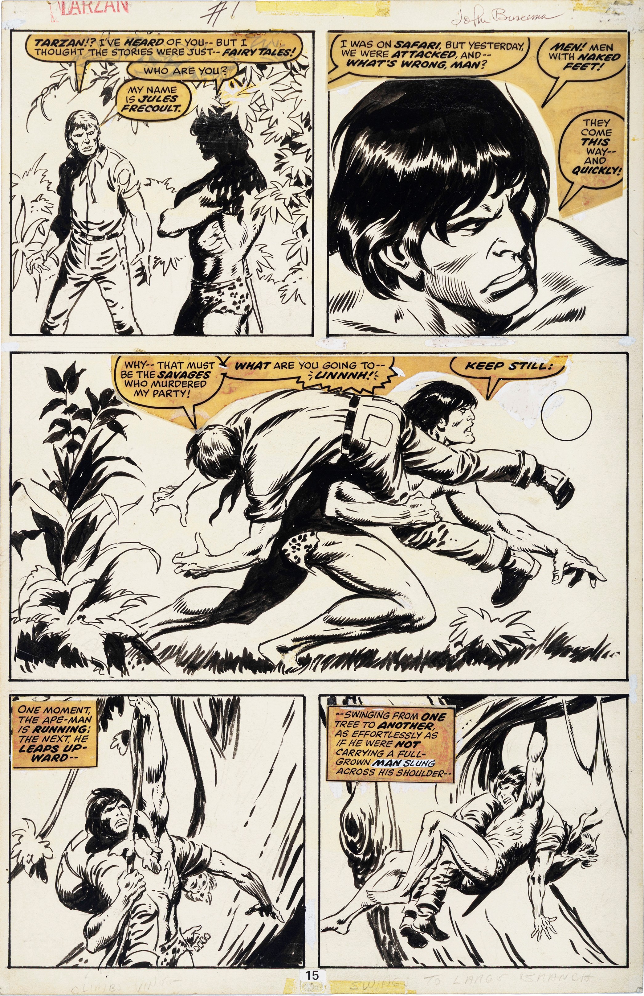 John Buscema - Tarzan - Tarzan and the Jewels of Opar 1977 | Fumetti ...