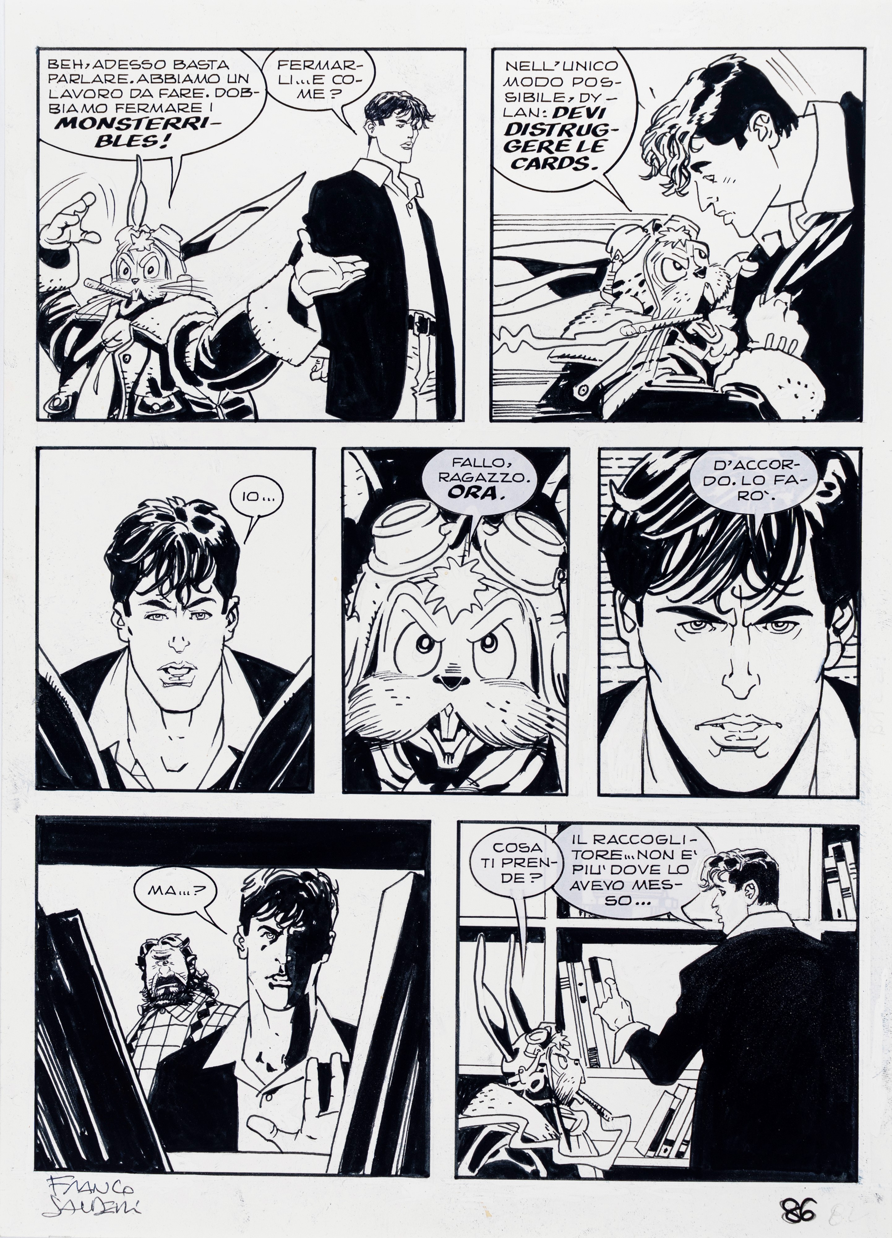 Franco Saudelli - Dylan Dog - Il feroce Takurr 2007 | Fumetti: Tavole e ...