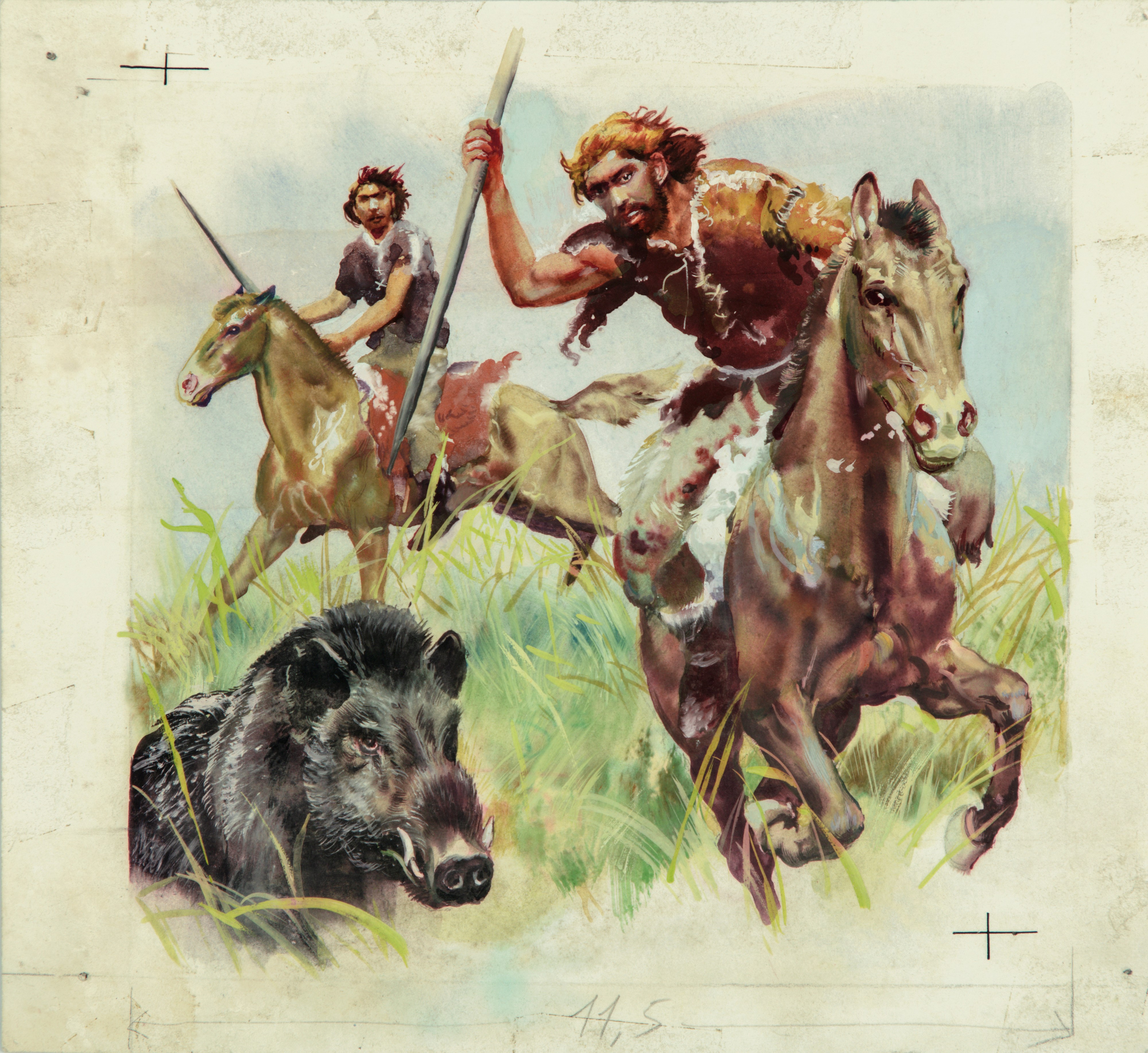 Zdenek Burian - L'uomo di Cro-Magnon 1971 | Original Comic Arts ...