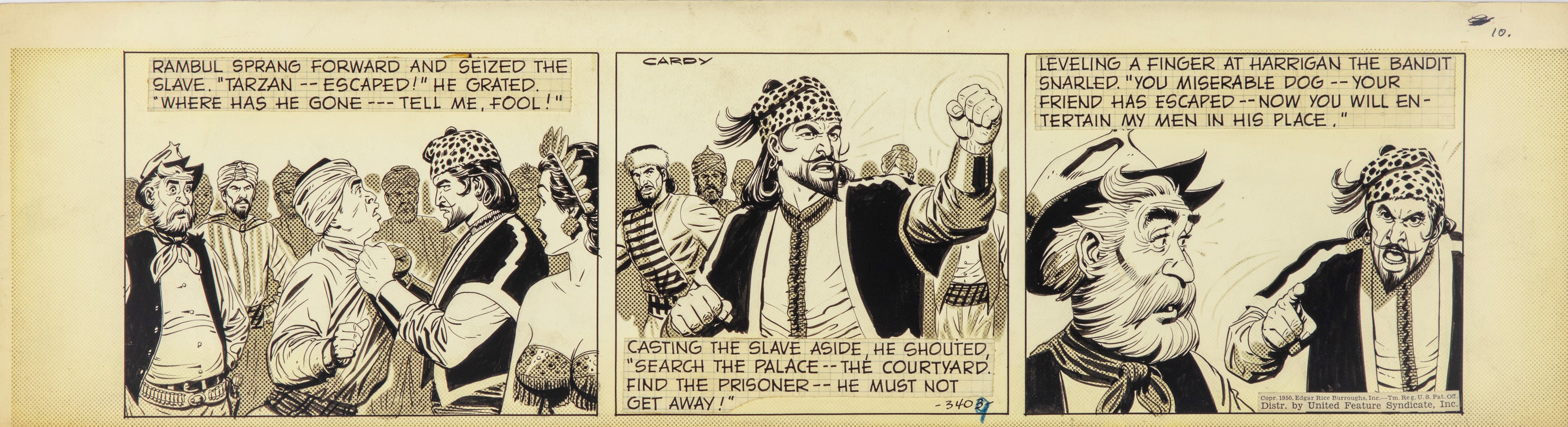Nick Cardy - Tarzan 1950 | Original Comic Arts | Finarte, casa d'aste