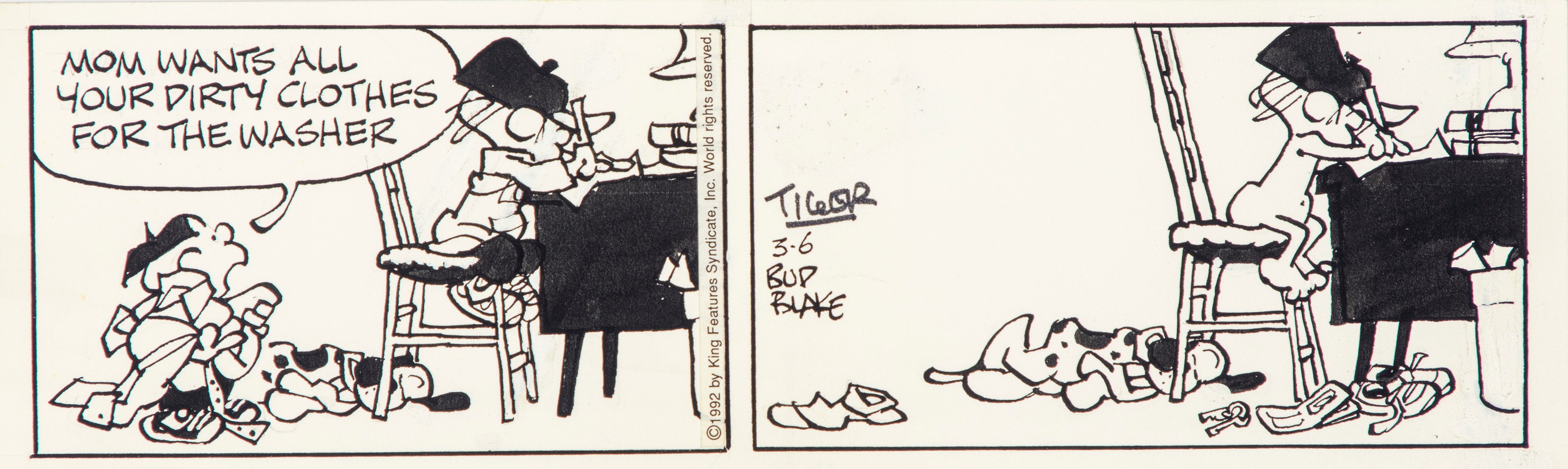 Bud Blake - Tiger 1992 | Original Comic Arts | Finarte, casa d'aste
