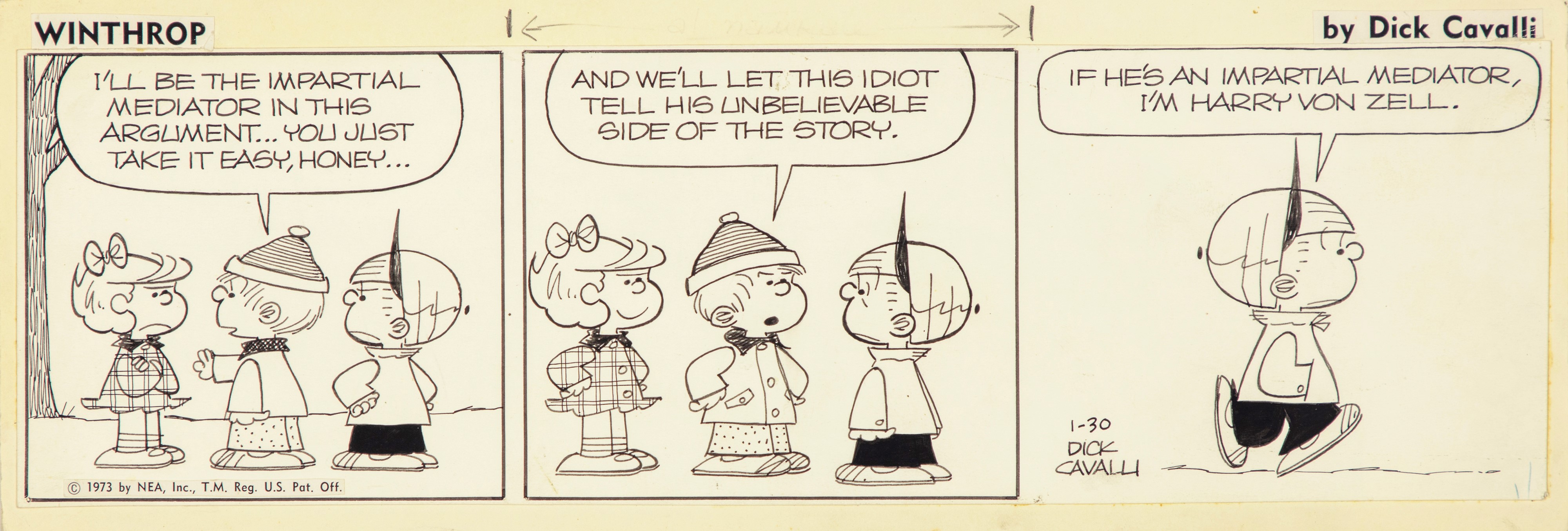 Dick Cavalli - Winthrop 1973 | Original Comic Arts | Finarte, casa d'aste
