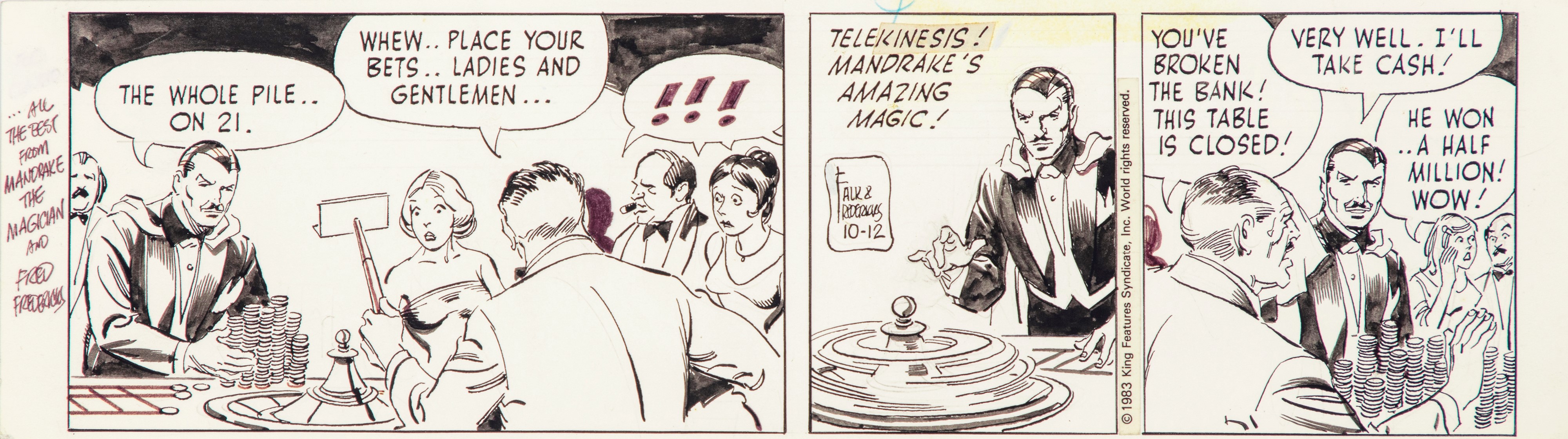 Fred Fredericks - Mandrake the Magician 1983 | Original Comic Arts ...