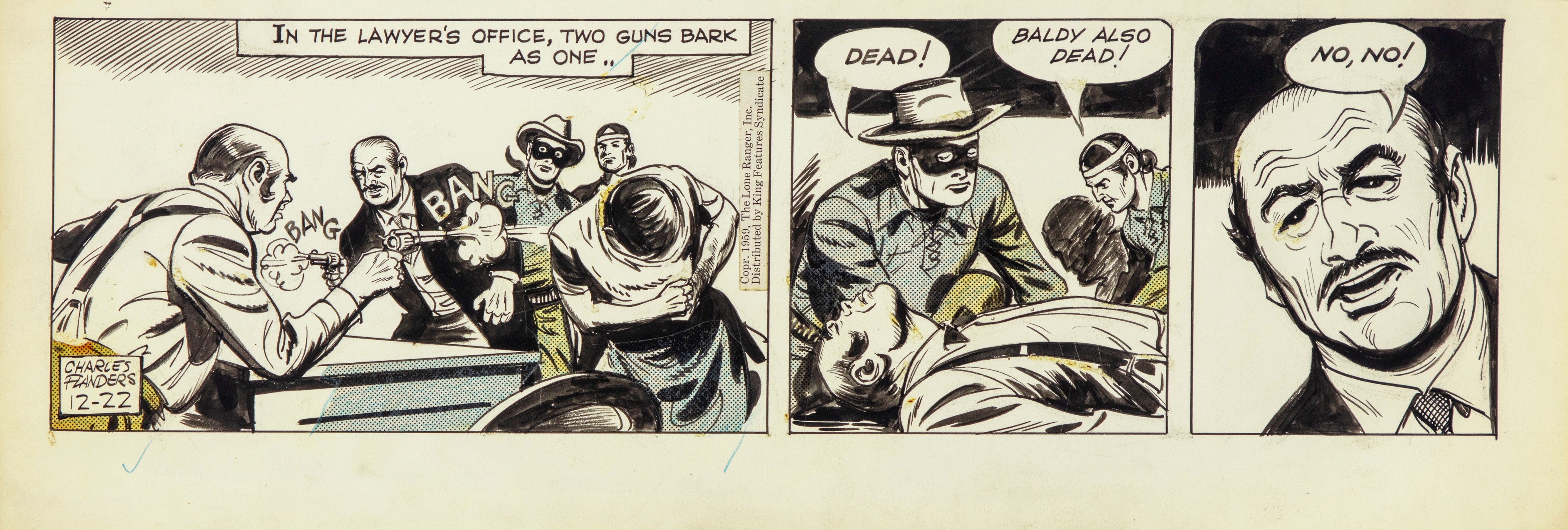 Charles Flanders - Lone Ranger 1959 | Original Comic Arts | Finarte ...