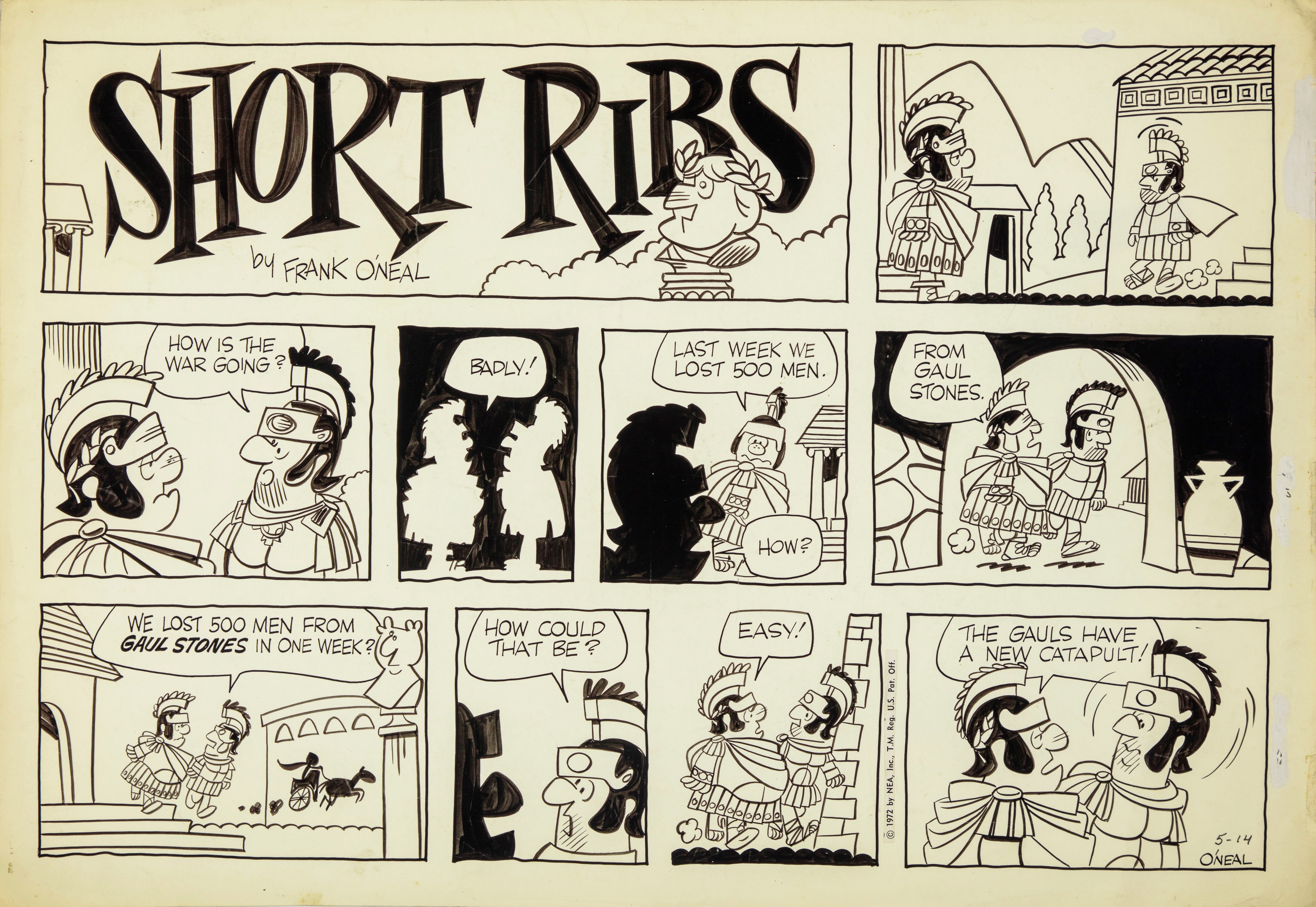 Frank O'Neal - Short Ribs 1972 | Original Comic Arts | Finarte, casa d'aste
