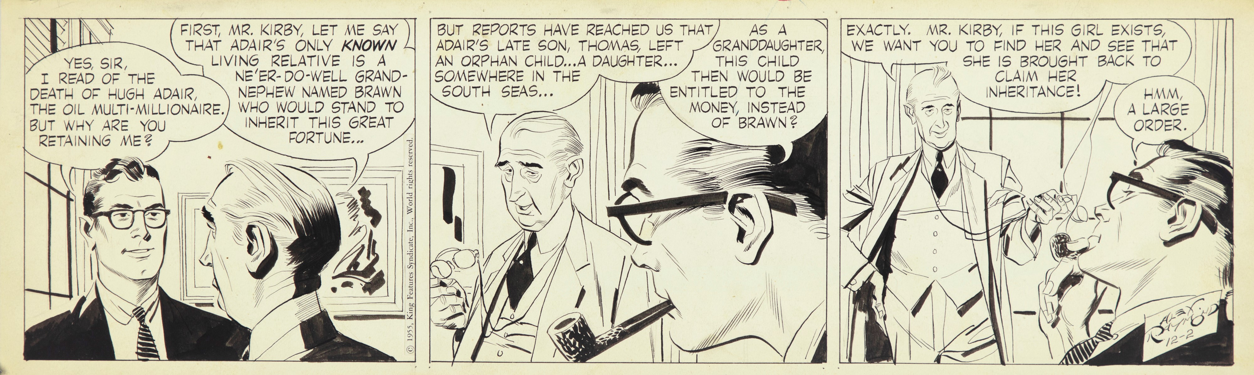 Alex Raymond - Rip Kirby 1955 | Fumetti: Tavole e Illustrazioni ...