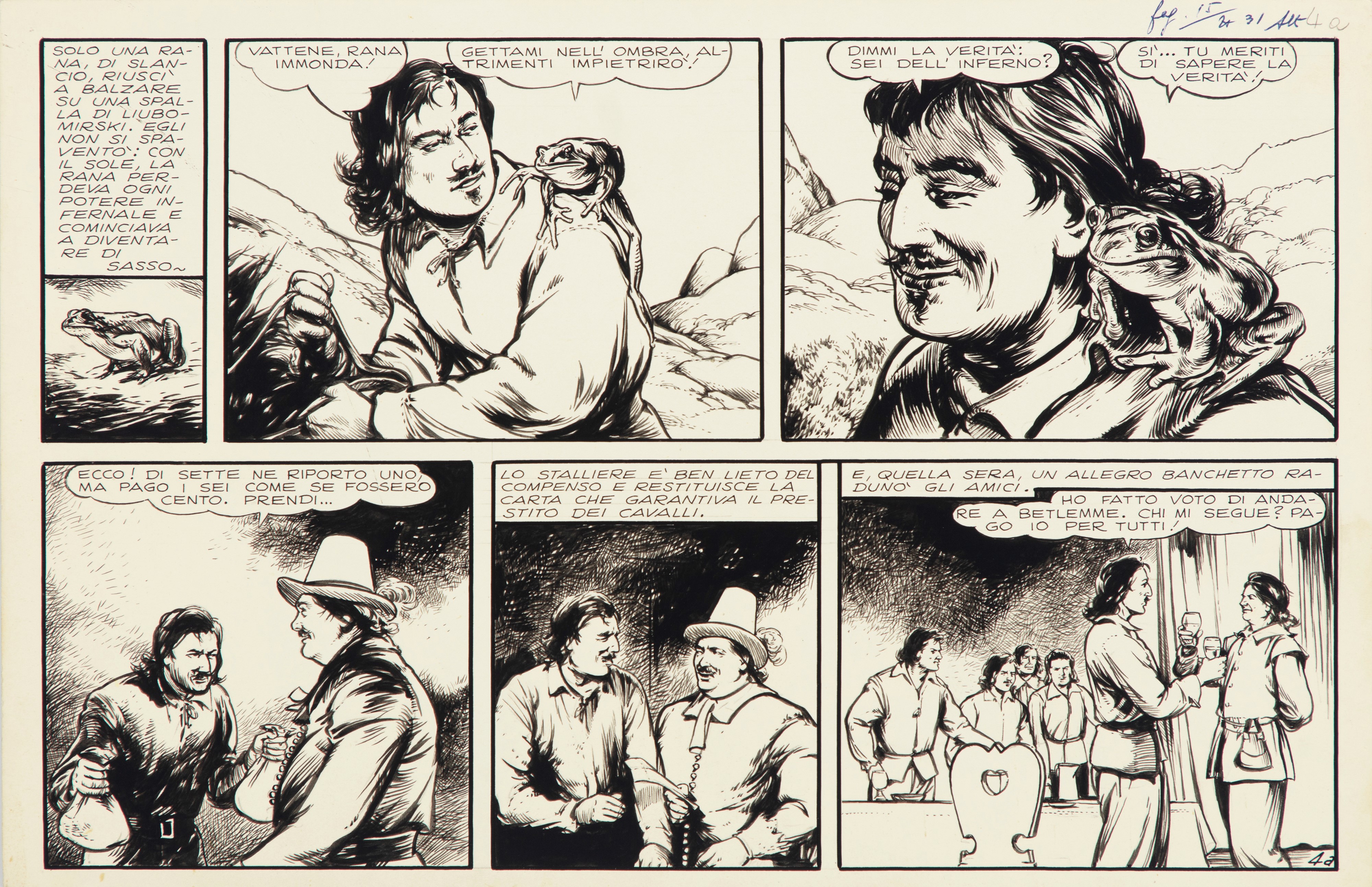 Kurt Caesar - La rana infernale 1950s | Original Comic Arts | Finarte ...