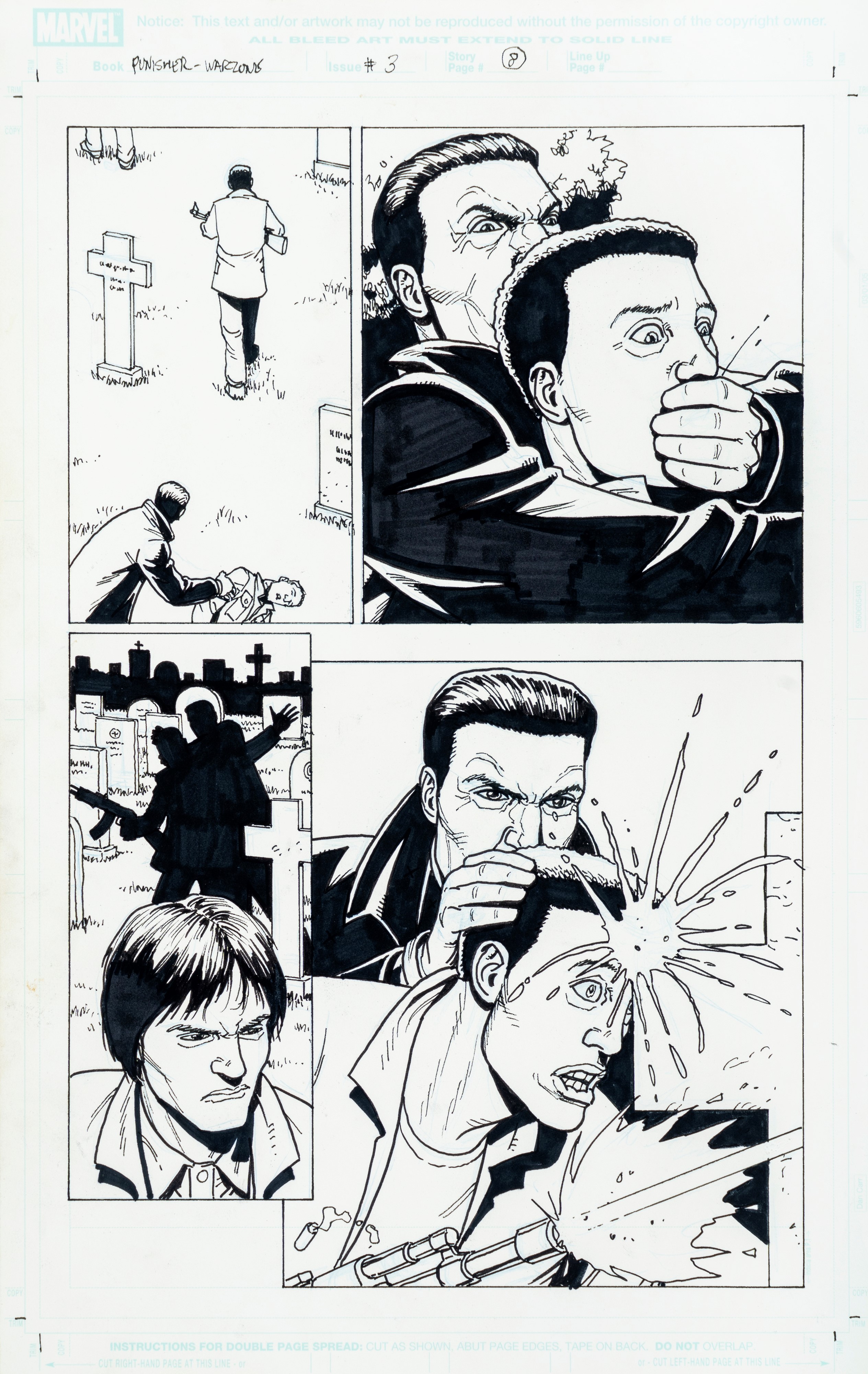 Steve Dillon - Punisher: War Zone - So Evil, Hell Spat Her Back Out ...