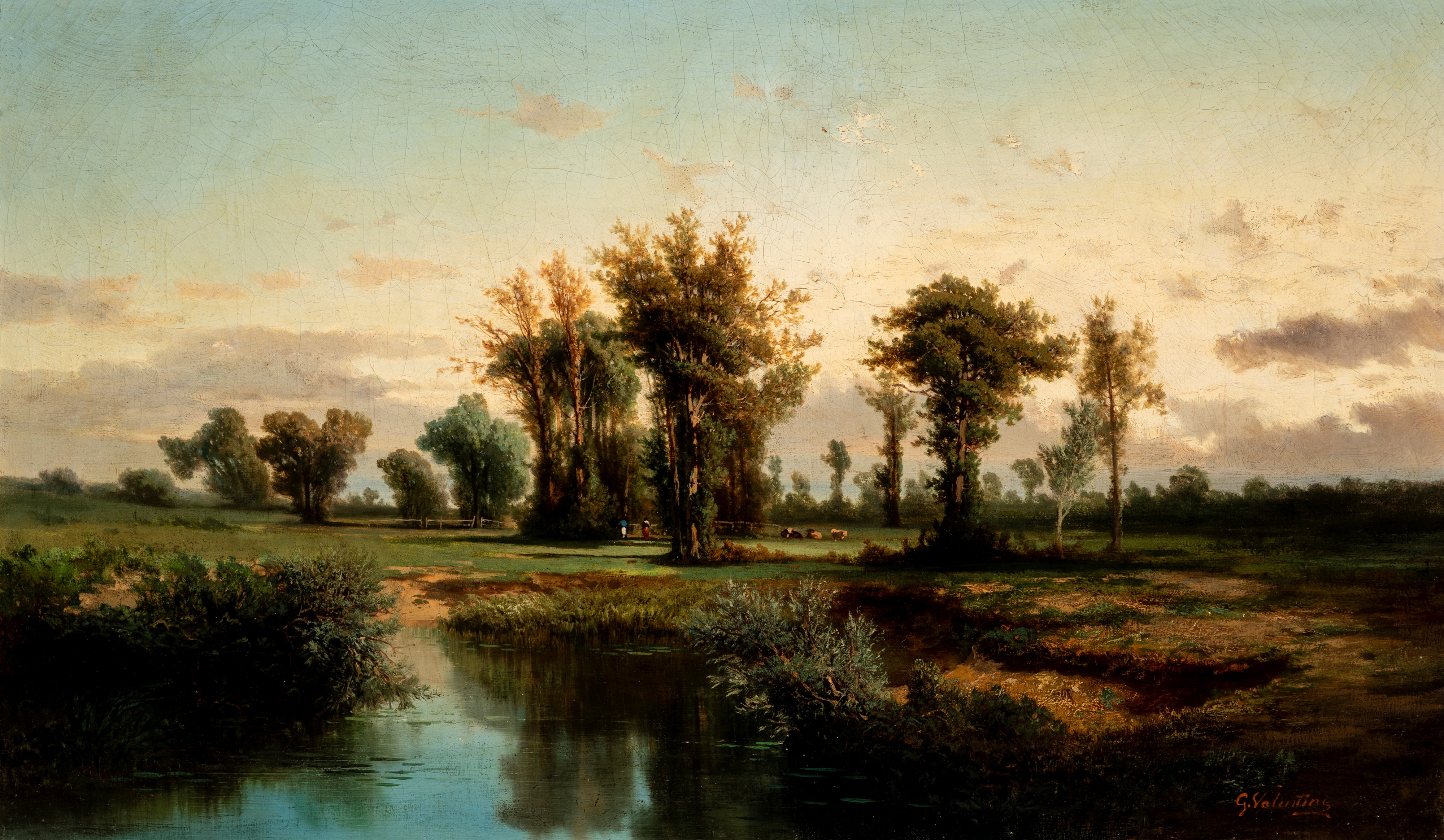 Gottardo Valentini - Landscape of Brianza | 19th and Early 20th Century ...