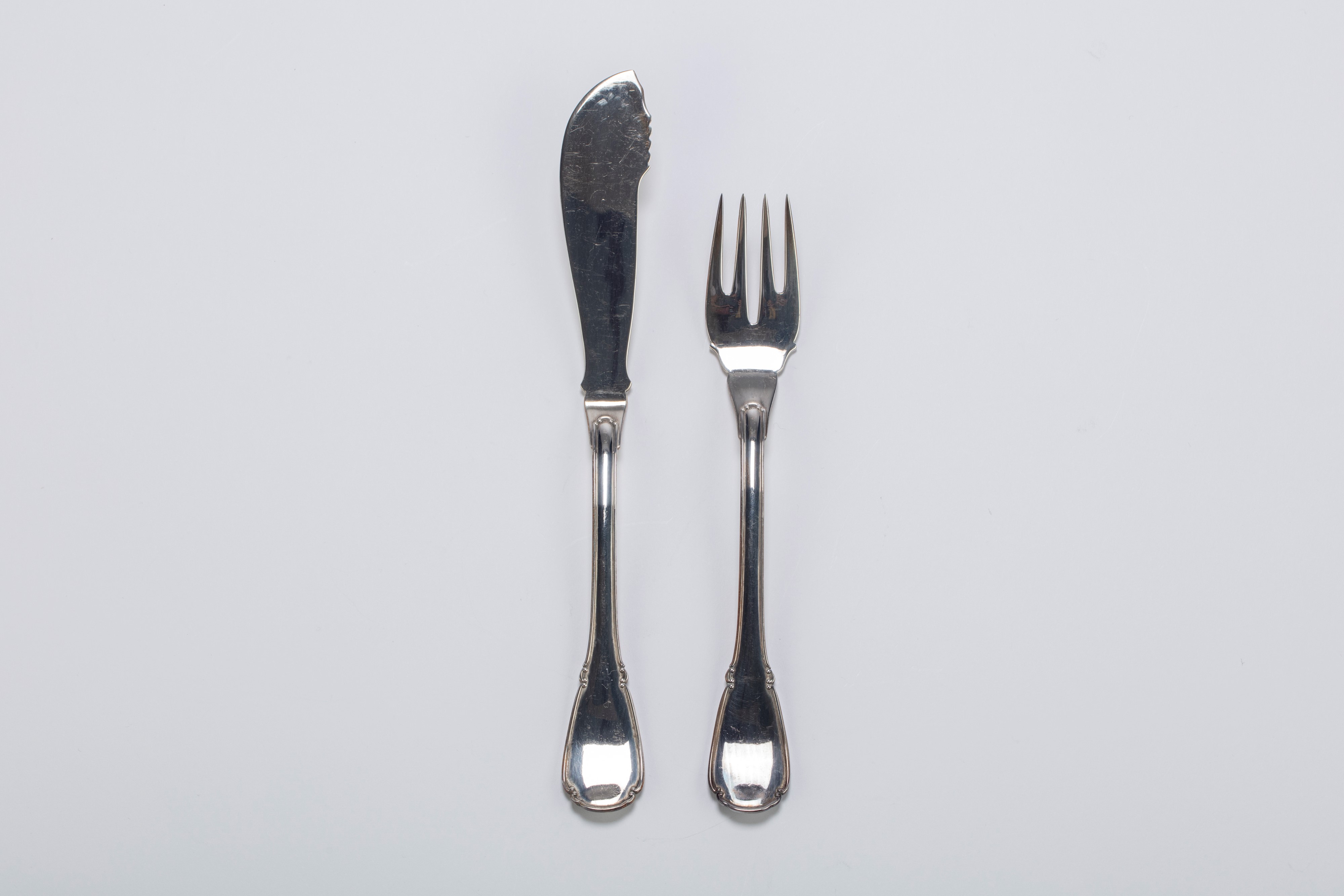Fish cutlery set Italy, mid-20th century | Antique and Collectors ...