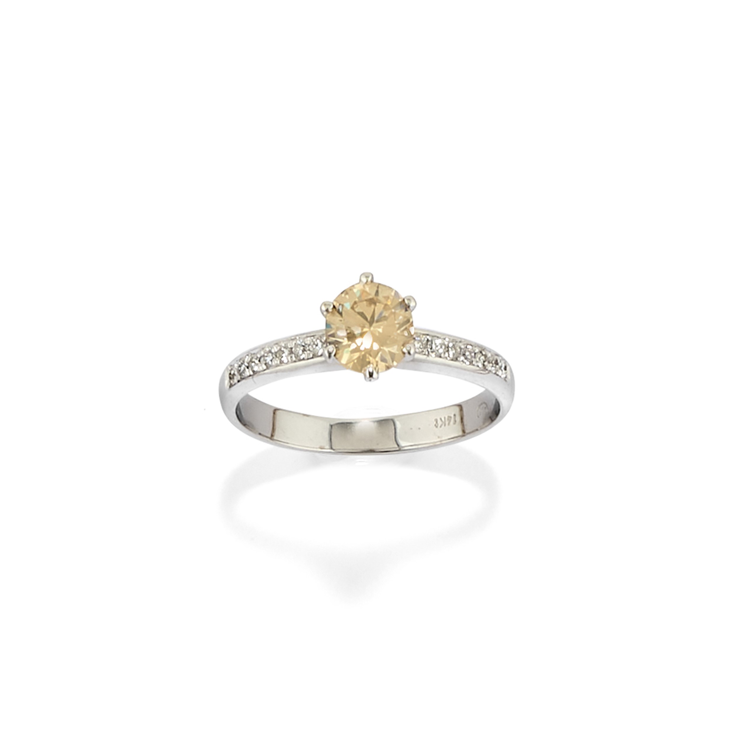Anello con diamante fancy yellow-brown | Gioielli Importanti | Finarte ...