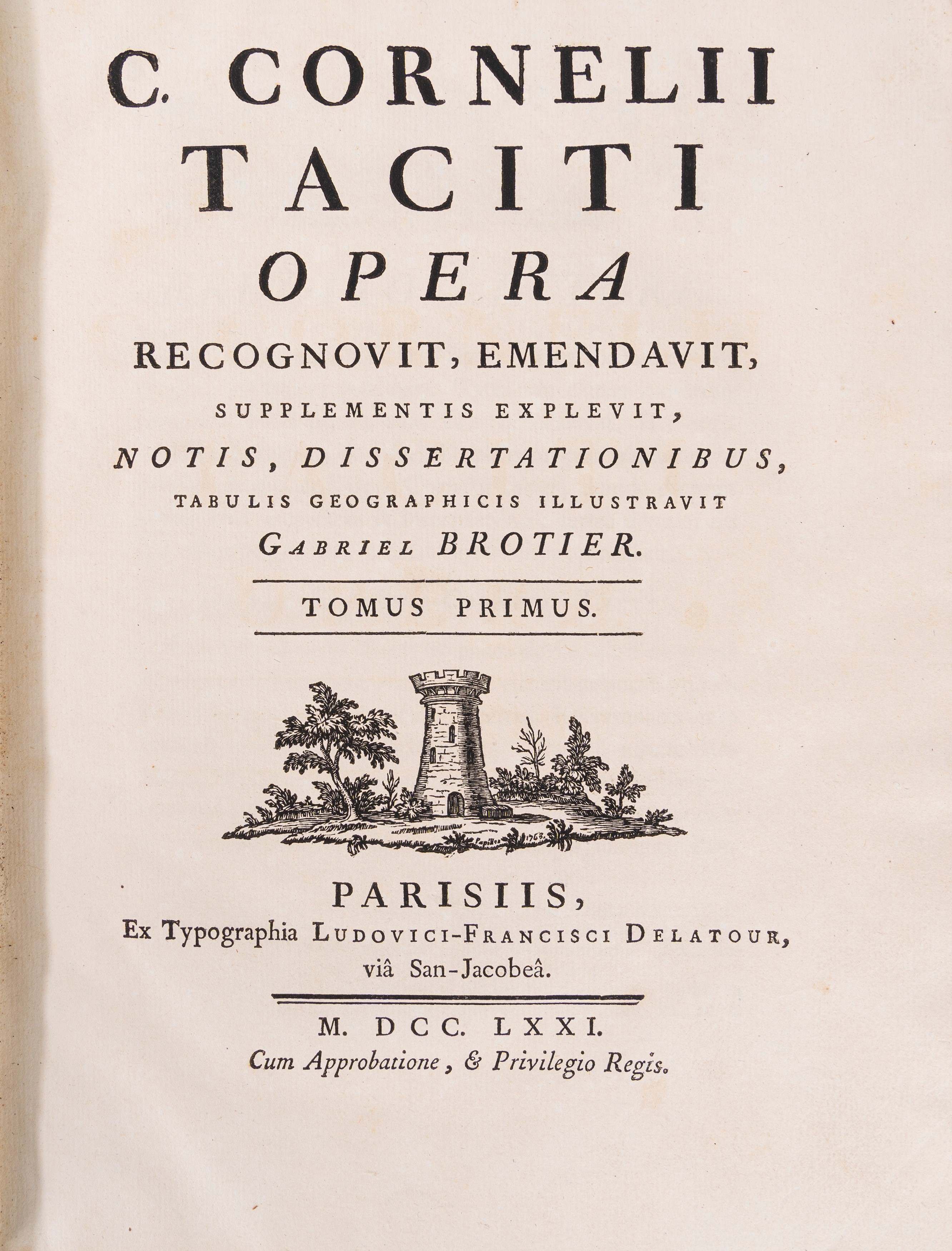 Classici latini - Tacito, Publio Cornelio / Brothier, Gabriel - C ...