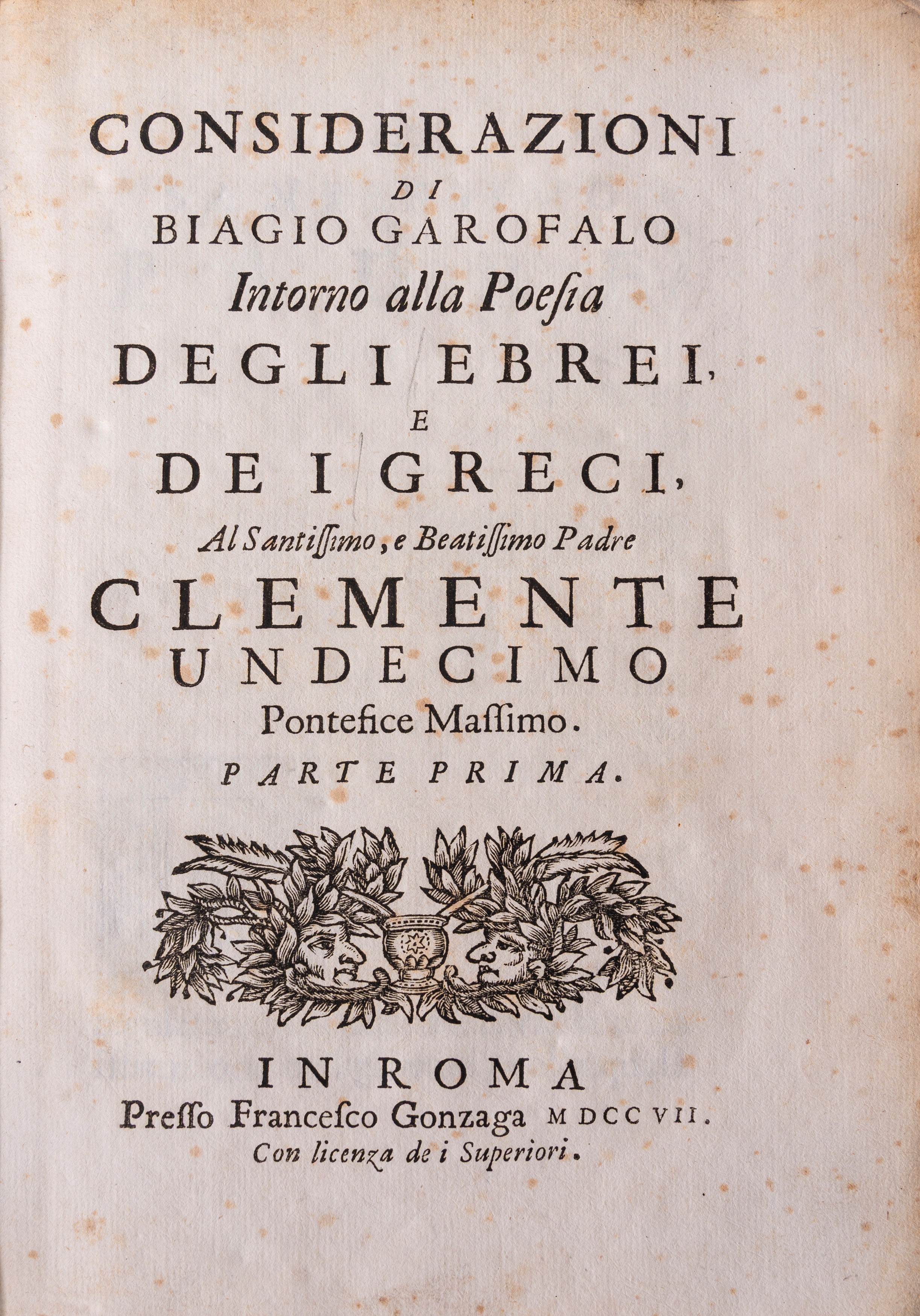 Garofalo, Biagio - Considerazioni di Biagio Garofalo intorno alla ...