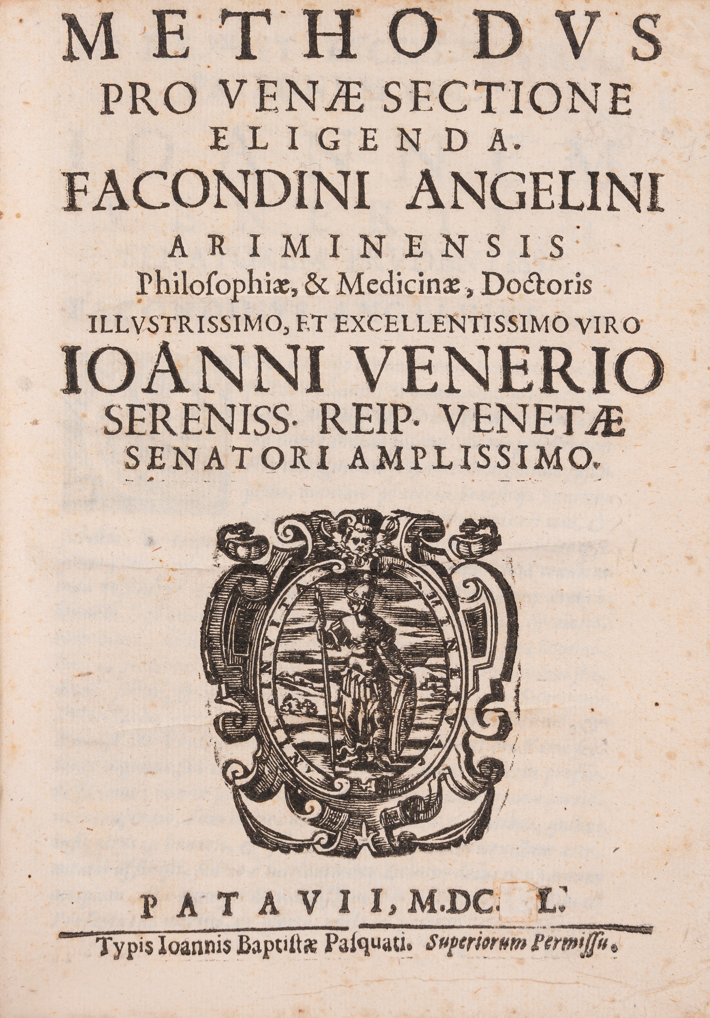 Angelini, Facondino - Methodus pro venae sectione eligend 1650 | Books, Autographs & Prints ...