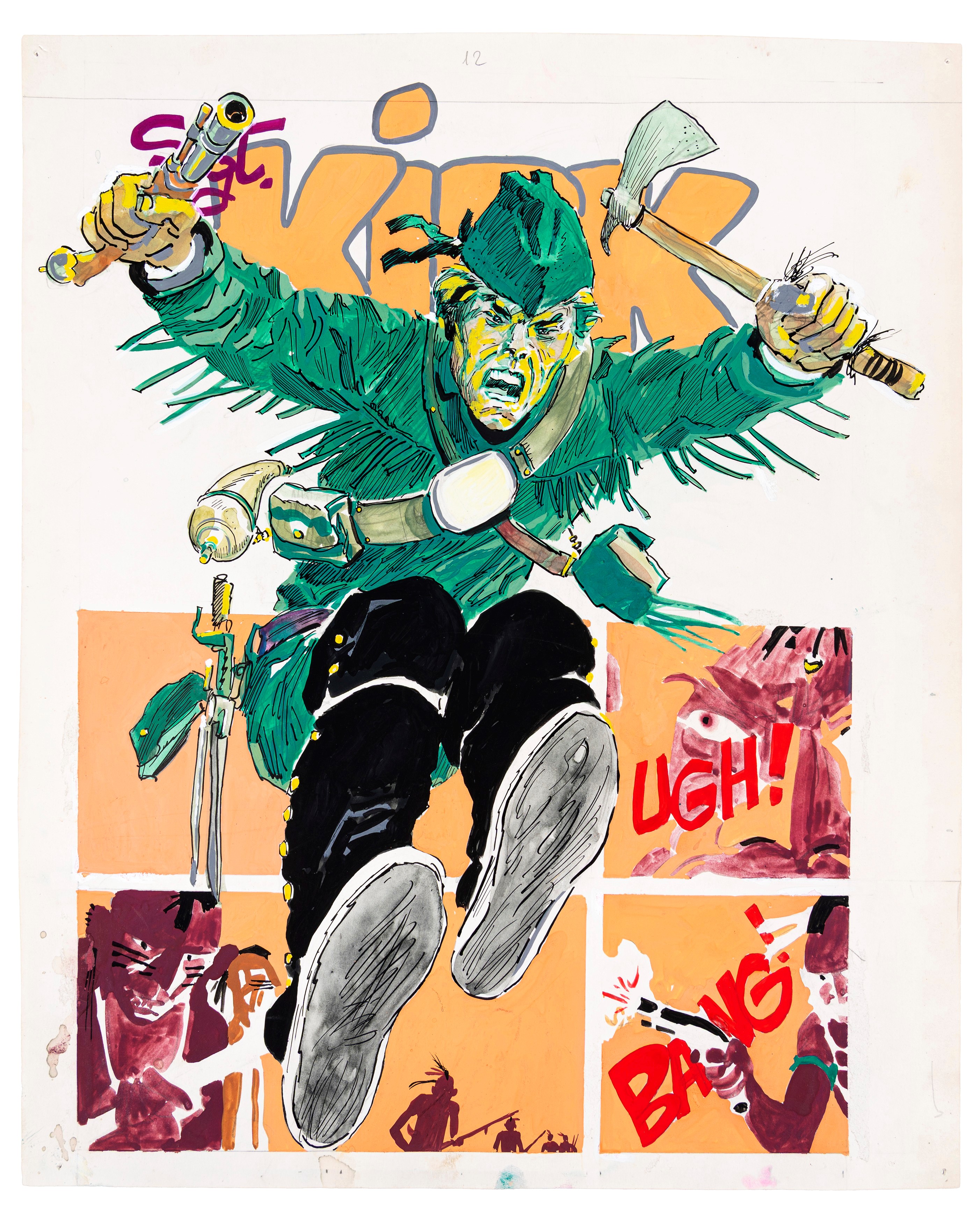 Hugo Pratt - Sgt. Kirk - Billy James 1968 | Masters of Comic Art ...