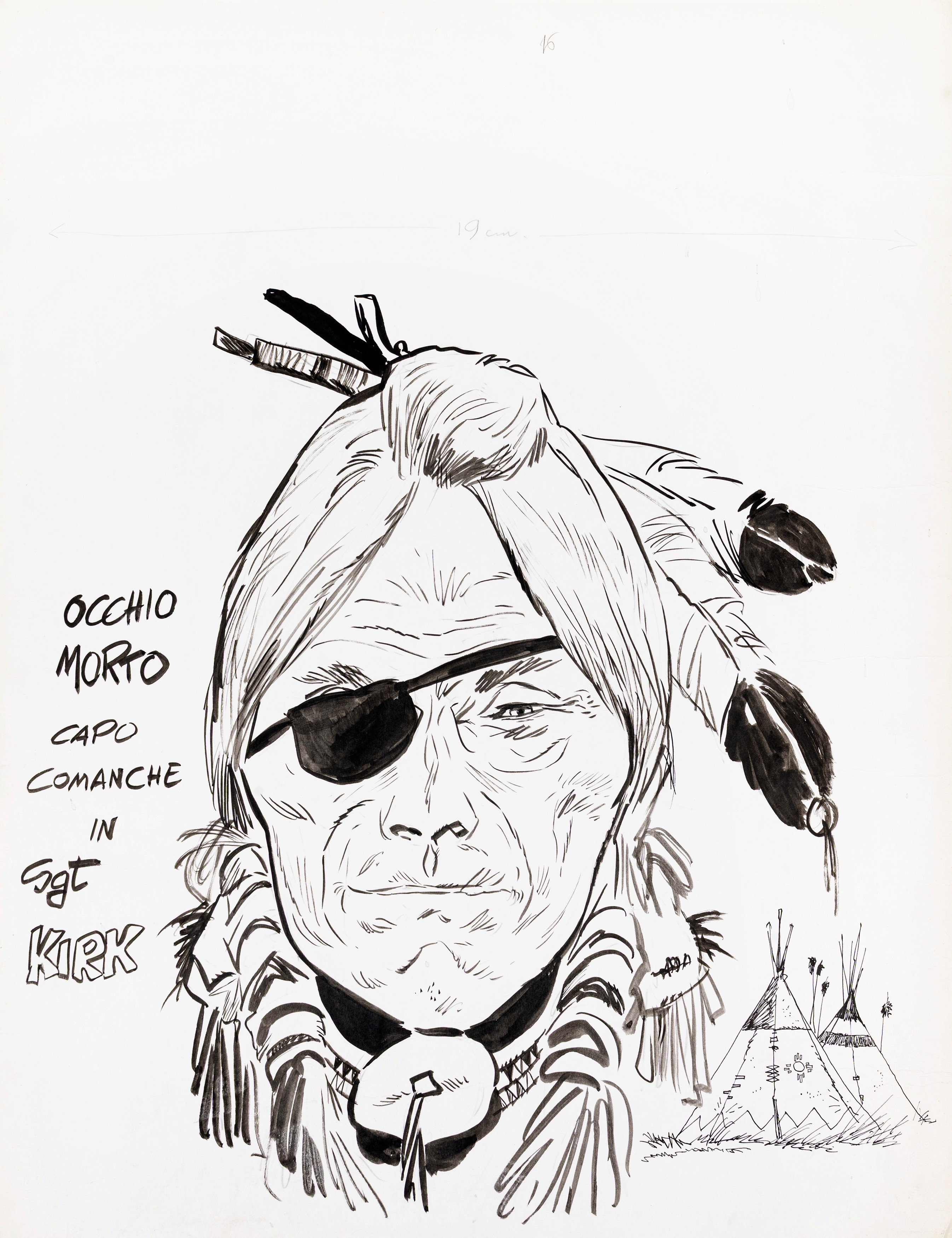 Hugo Pratt - Sgt. Kirk - Occhio Morto 1968 | Masters of Comic Art | Finarte, casa d'aste