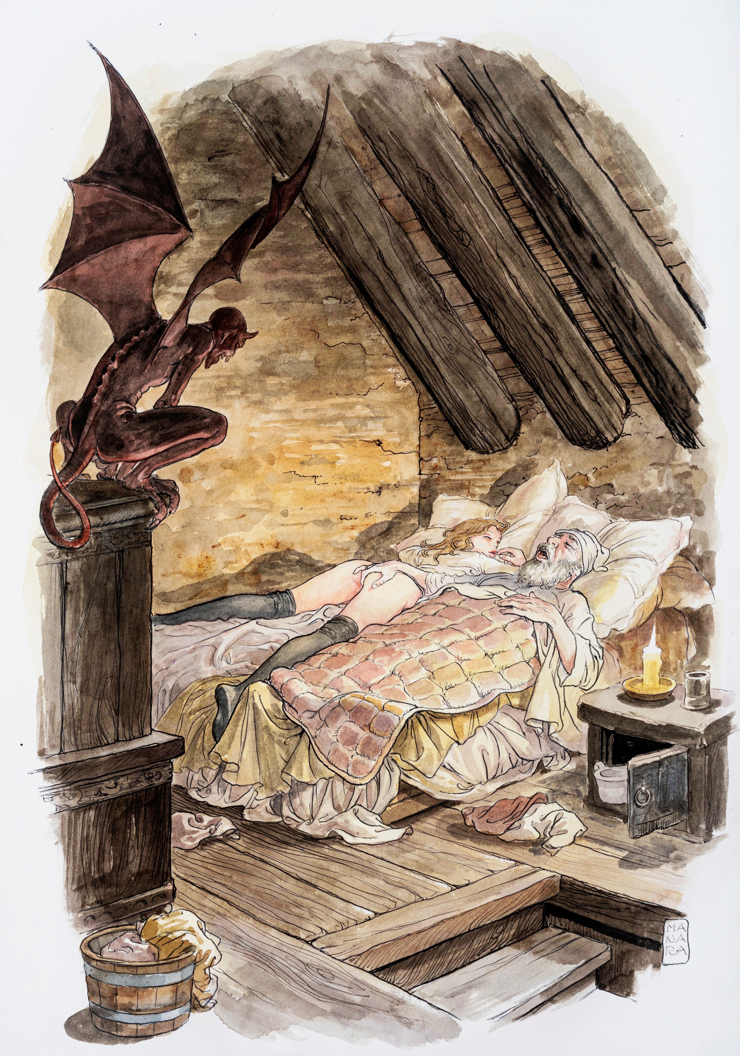 Milo Manara - Jean de La Fontaine: Favole Libertine 2011 | Masters of ...