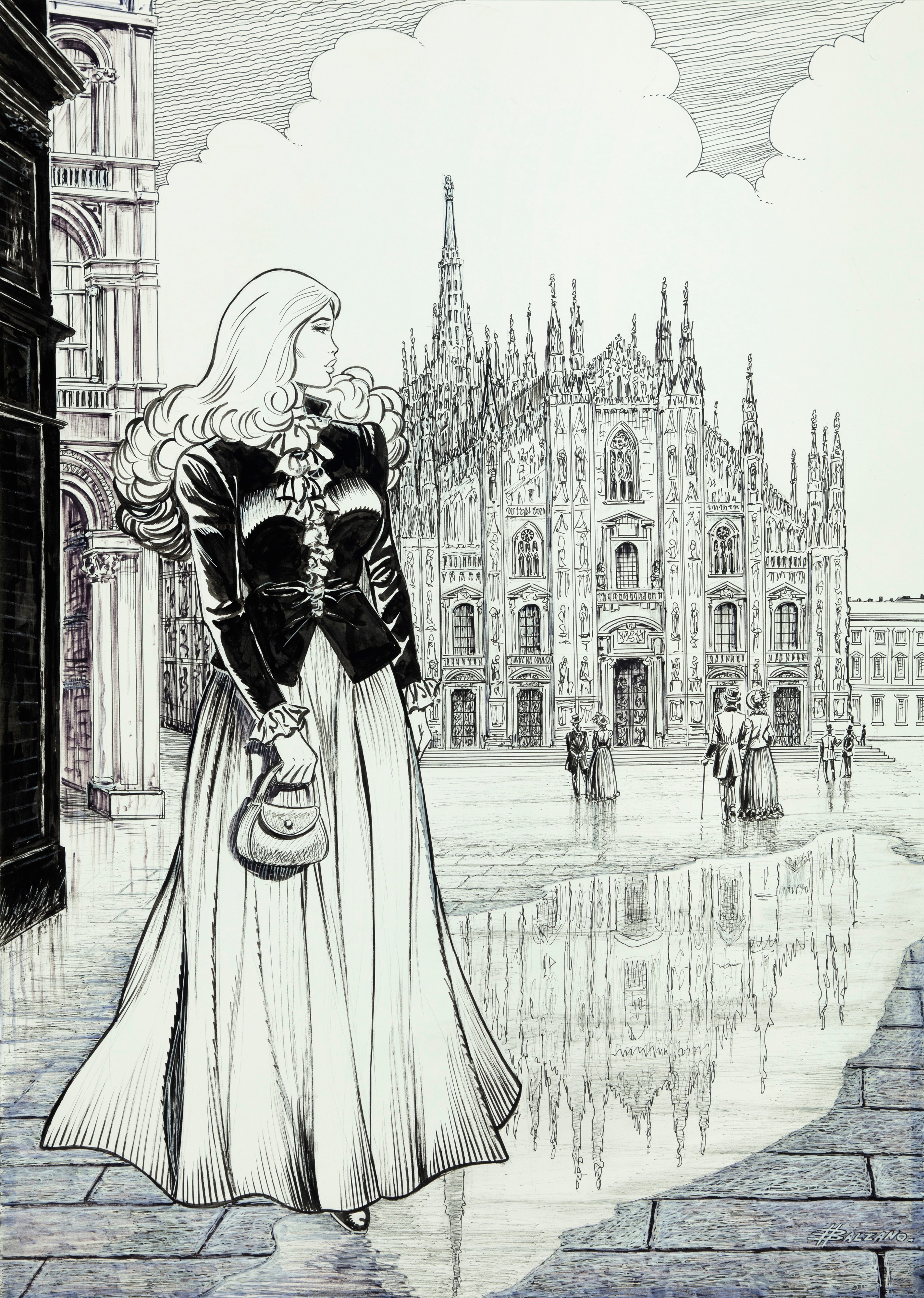 Birago Balzano - Zora a Milano 90s | Masters of Comic Art | Finarte ...