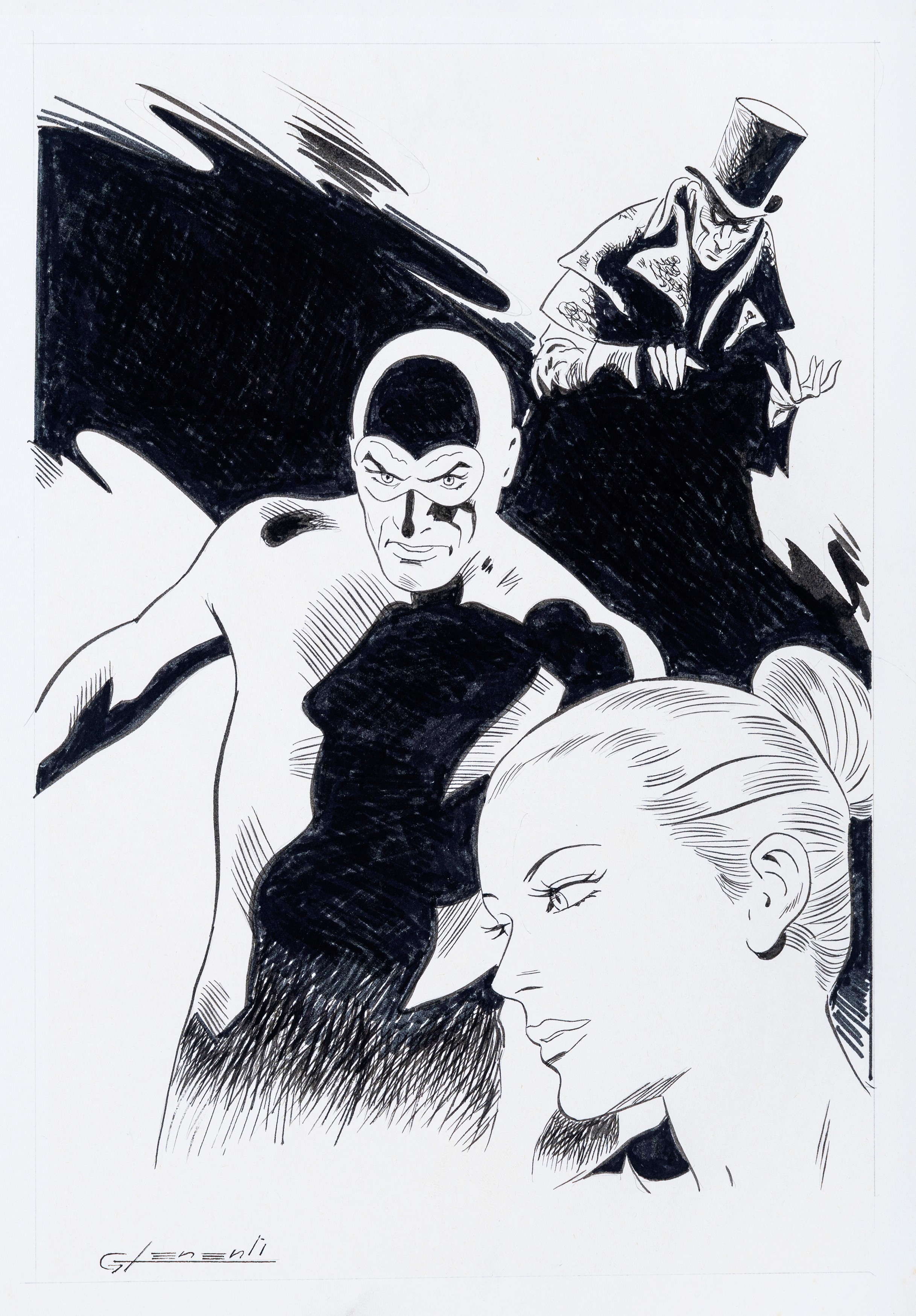 Giancarlo Tenenti - Diabolik e Eva 90s | Masters of Comic Art | Finarte ...