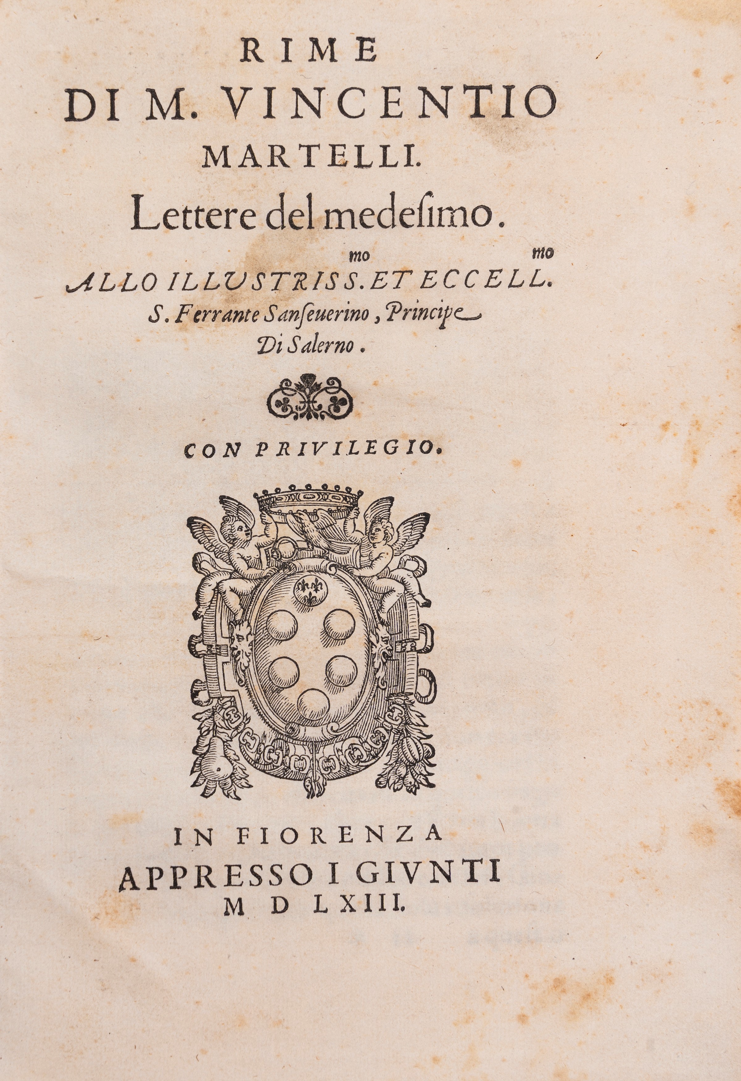 Martelli, Vincenzo - Rhymes - Letters 1563 | Books, Autographs & Prints ...