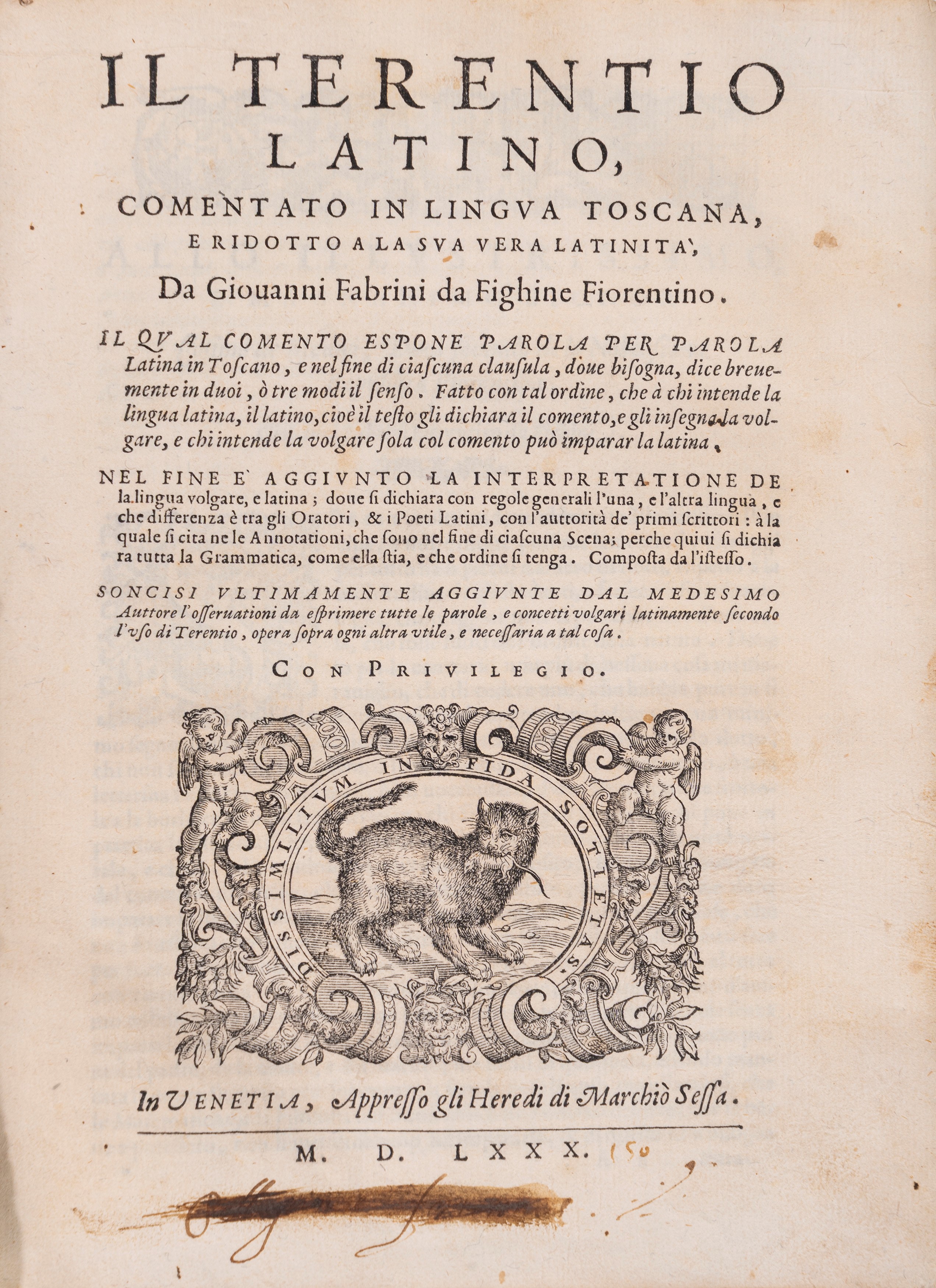 Terenzio Afro, Publio / Fabrini, Giovanni - Il Terentio latino ...