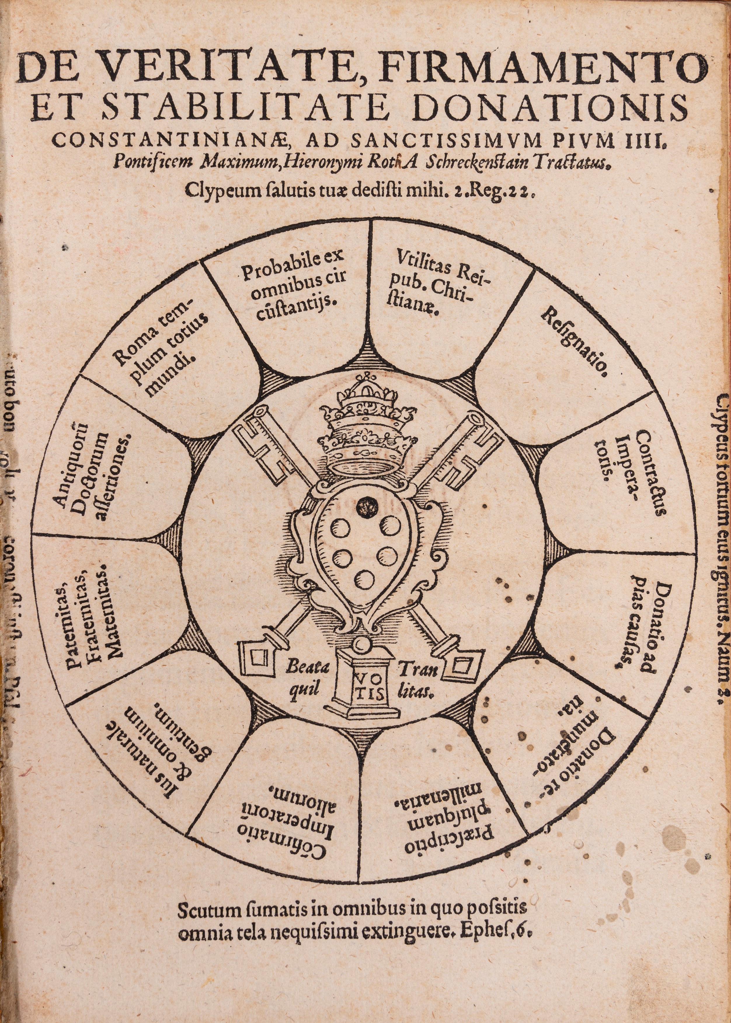 von Schreckenstein , Hieronymus Rott - De veritate, firmamento et ...