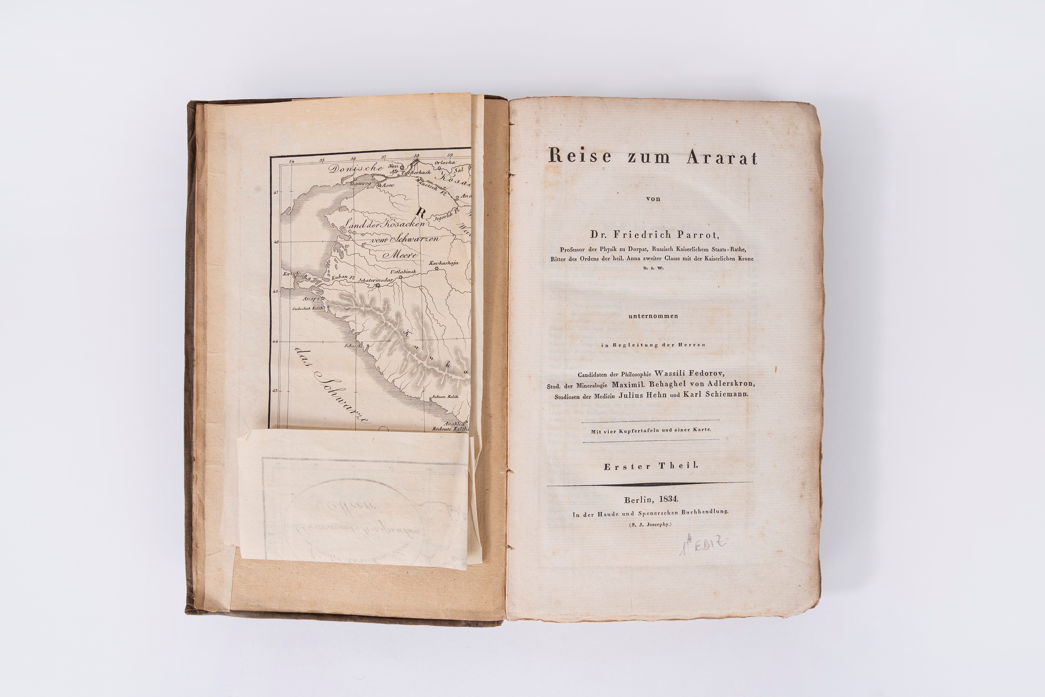 Parrot, Friedrich Dr. - Reise zum Ararat 1834 | Libri, Autografi e ...