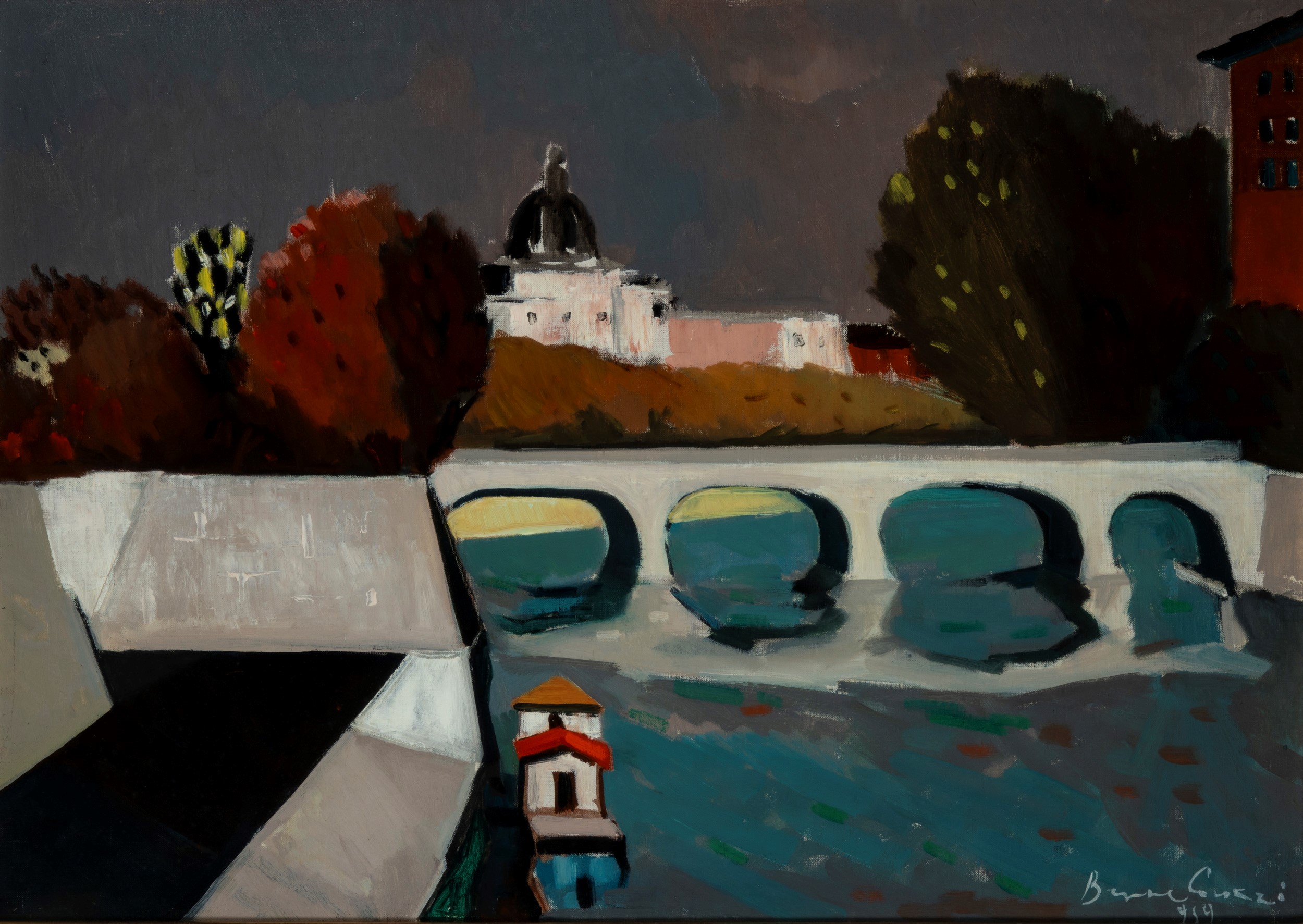 Beppe Guzzi - Il ponte sul Tevere 1959 | Tout de Suite / Arte Moderna e ...