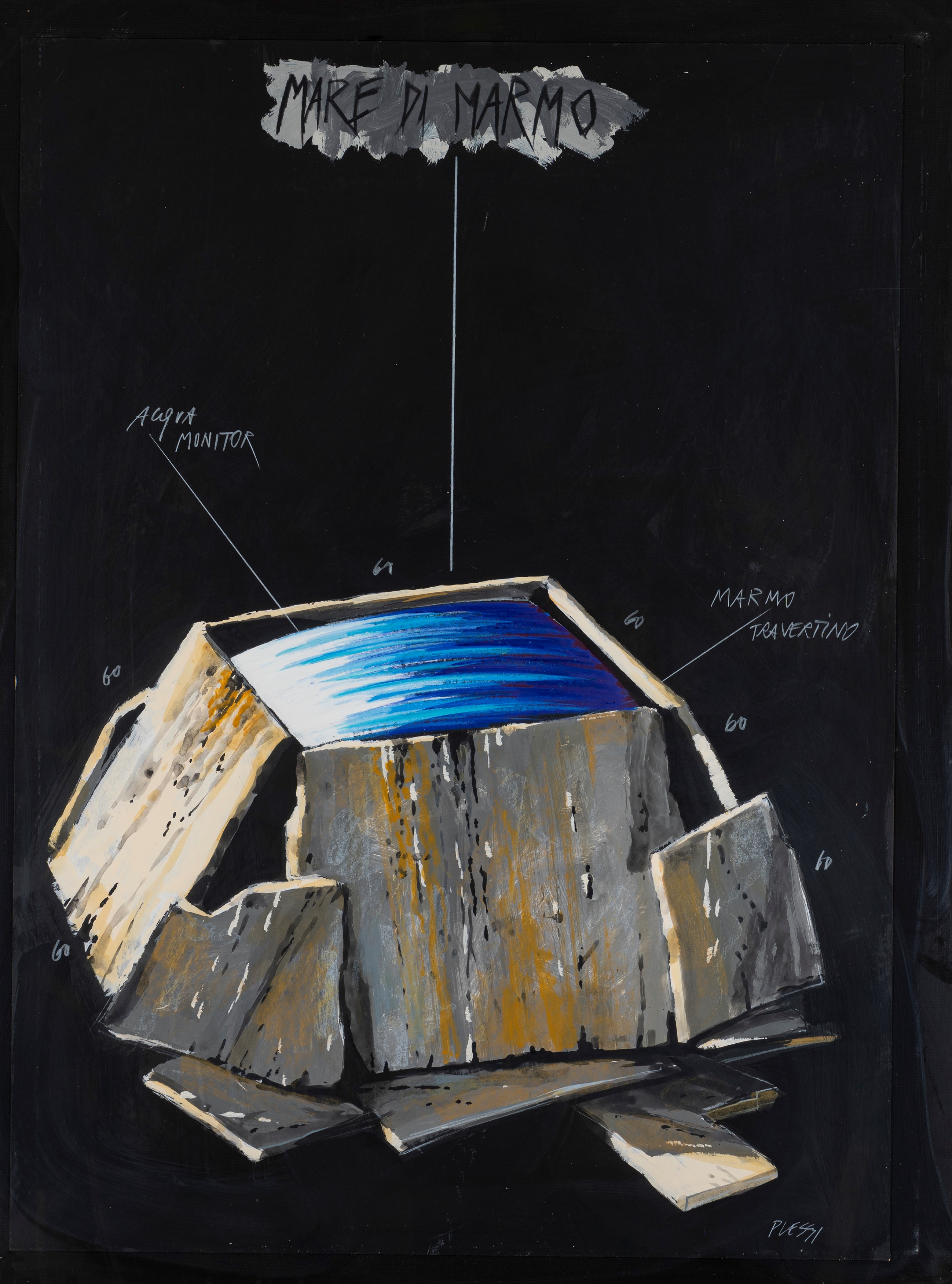 Fabrizio Plessi - Mare di Marmo (1986) | Modern & Contemporary Art ...