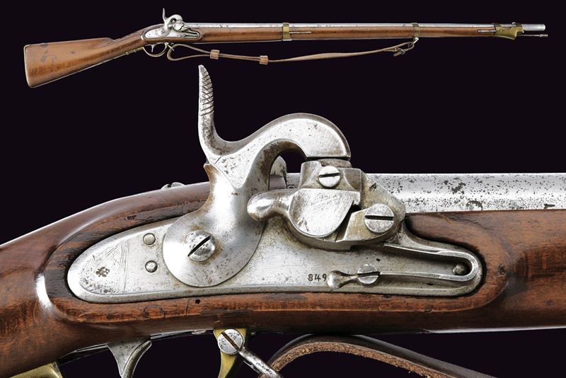 An 1842 model Infantry Augustin gun with brass mounts 1849 | Rare and ...