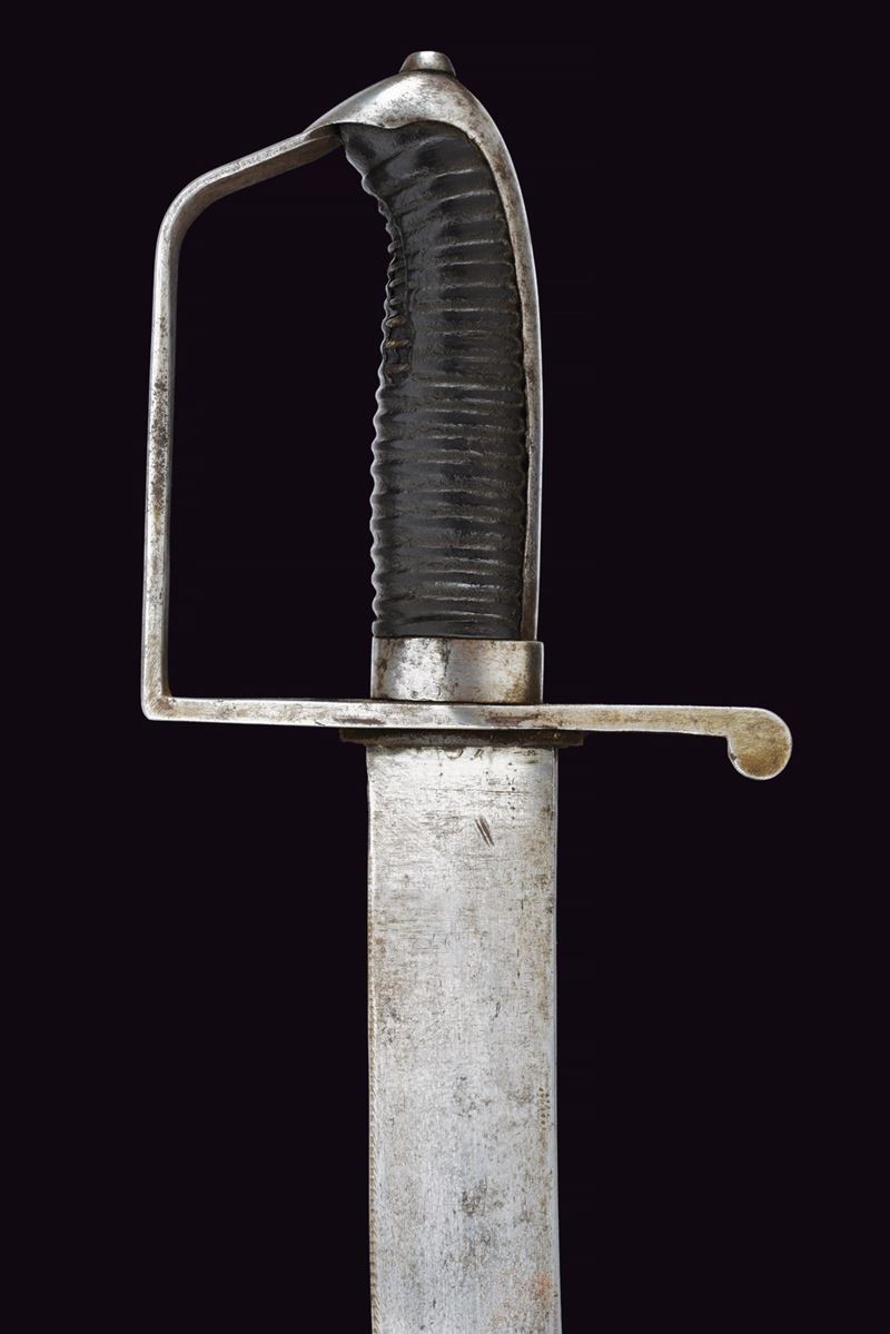An infantry sabre mod. 1809 and a model socket bayonet for the 1799 gun ...