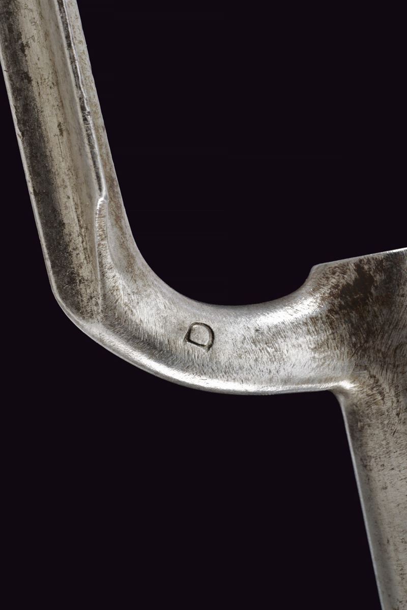 An infantry sabre mod. 1809 and a model socket bayonet for the 1799 gun ...