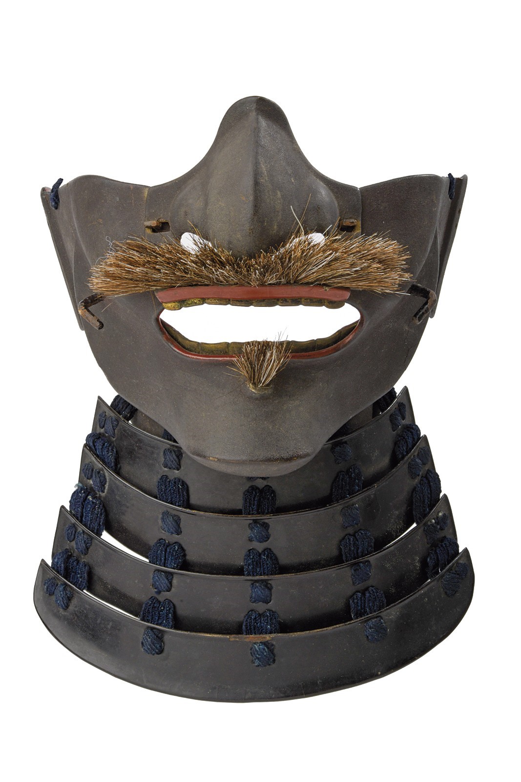 A black rusty lacquered Ryubu Menpo Edo Period (1603-1867) | Rare and ...