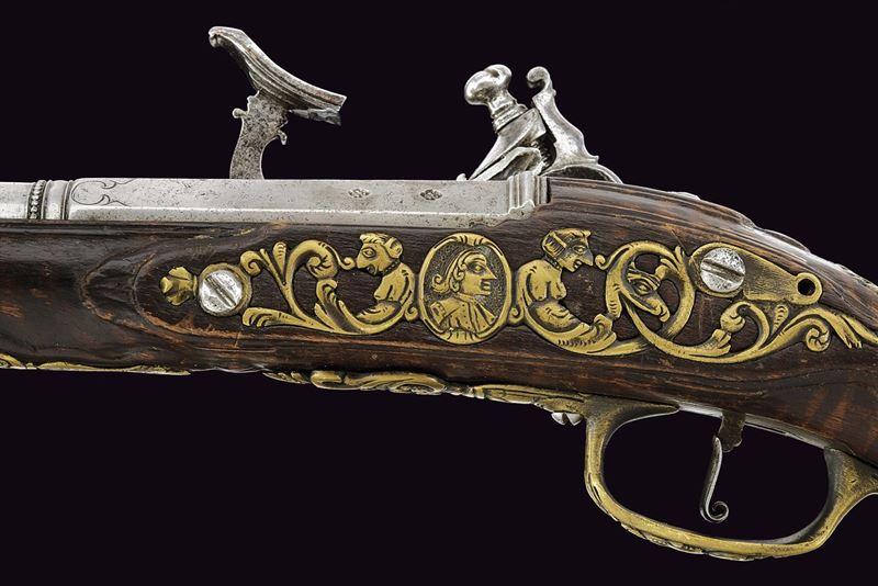 A fine snaphaunce lock pistol by master "Ferretti a Filigare" Mid 18th ...