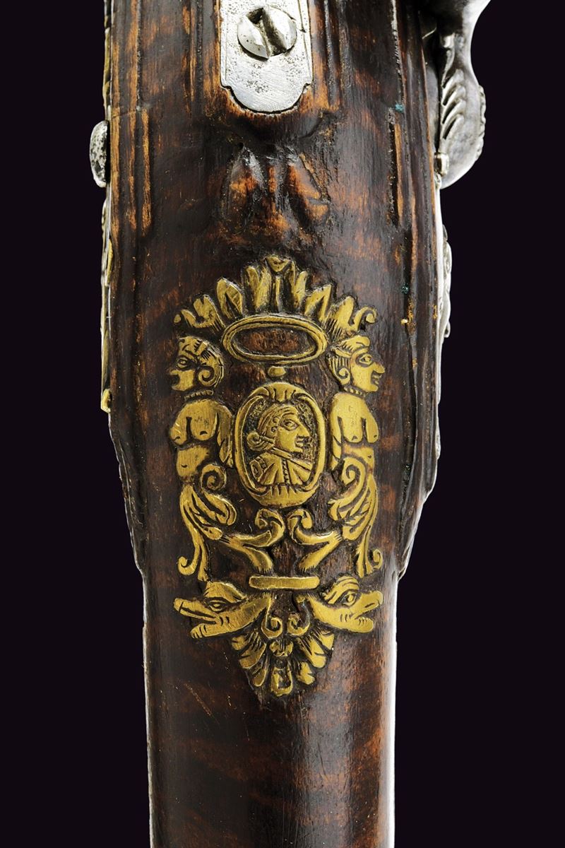 A fine snaphaunce lock pistol by master "Ferretti a Filigare" Mid 18th ...