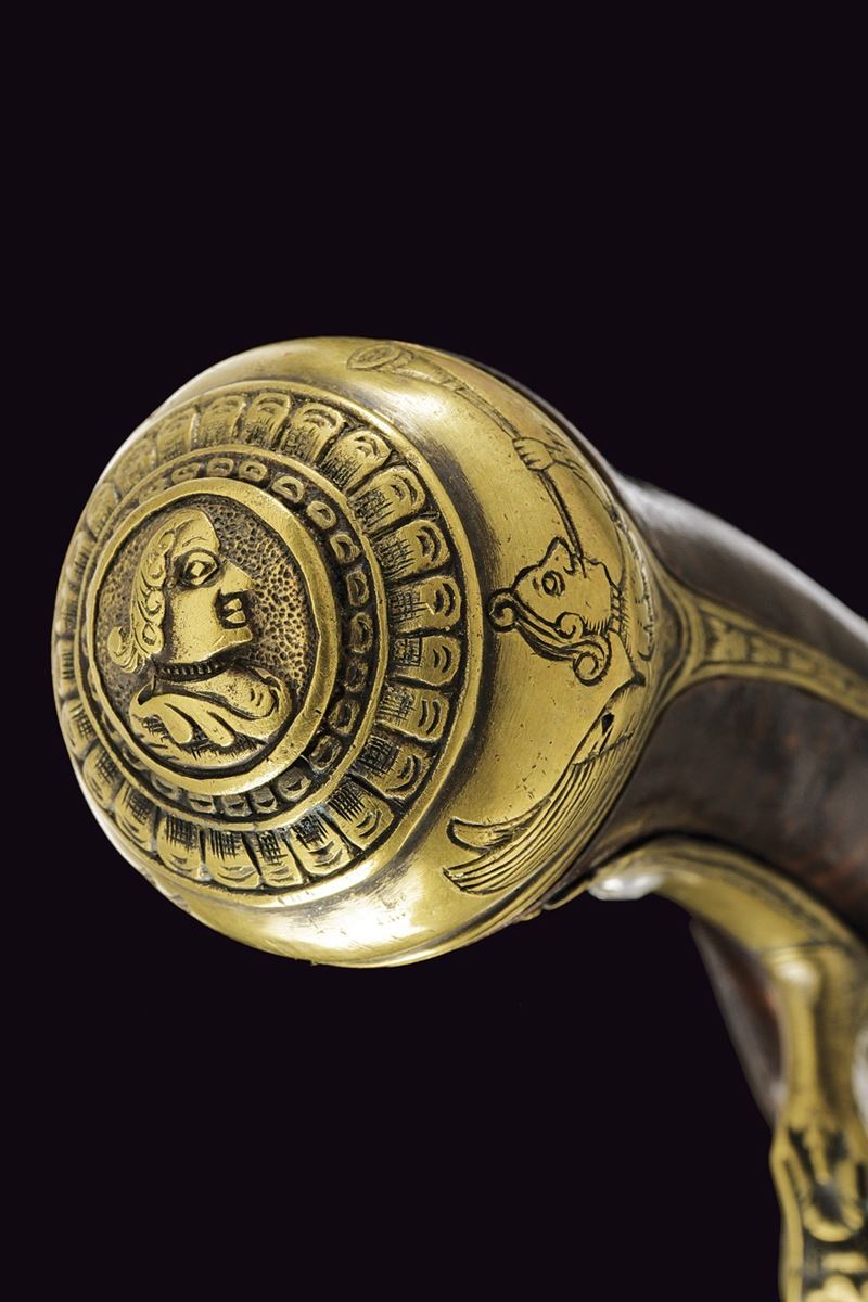 A fine snaphaunce lock pistol by master "Ferretti a Filigare" Mid 18th ...